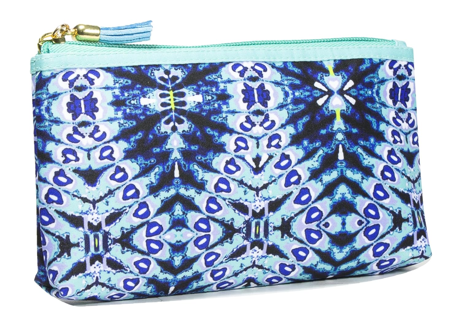 Amazon.com : Modella Indigo Hues Collection Cosmetic Purse Kit, Tie Dye ...