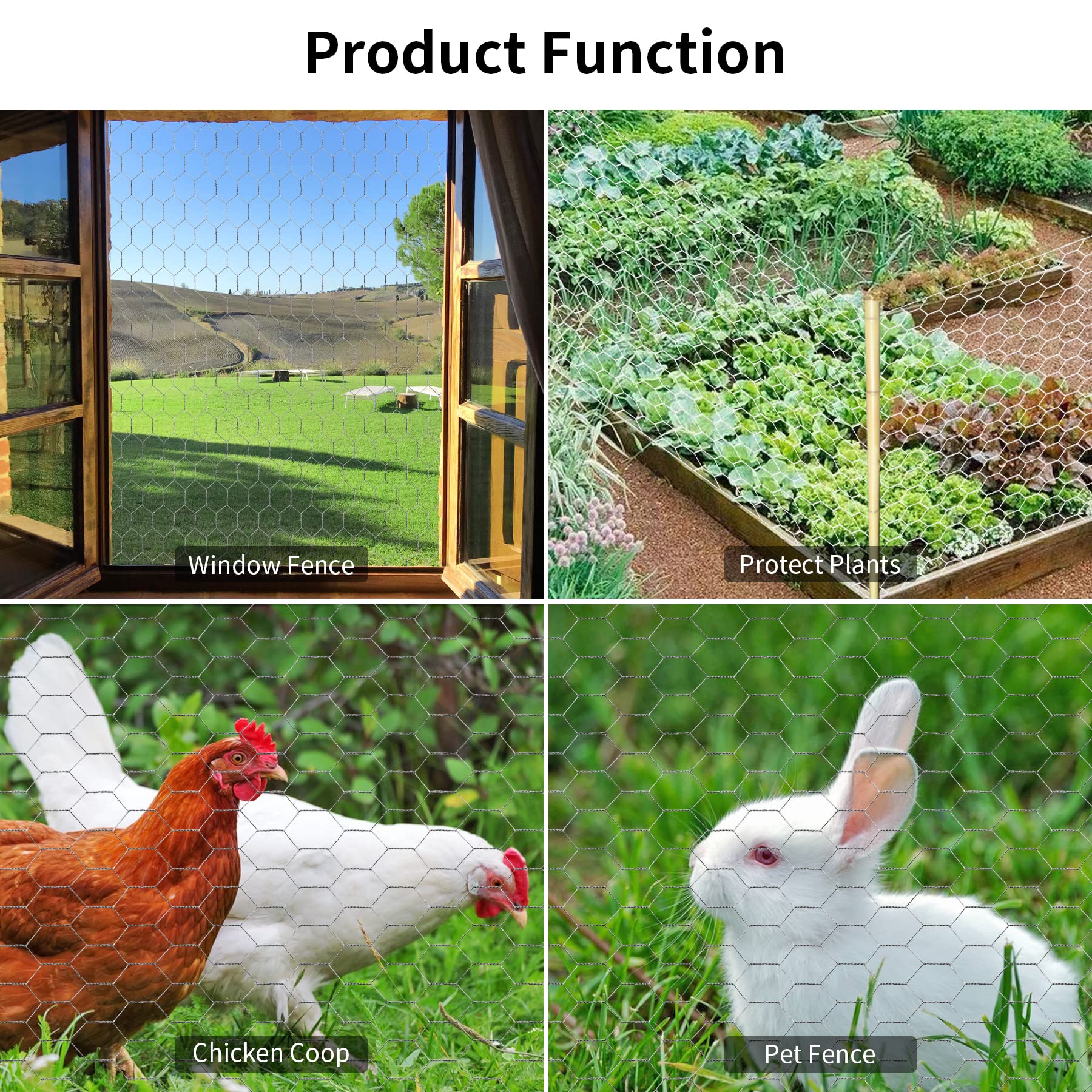 Snapklik.com : Miuwauer Chicken Wire Chicken Wire 13.7 In X 237 In ...