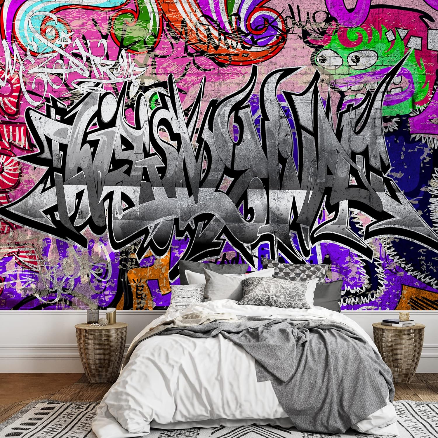 wall26 - Colorful Graffiti - Large Wall Mural, Removable Peel and Stick ...