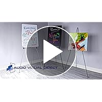 Amazon.com : Lightweight Aluminum Flip-Chart Presentation Easel, 70 ...
