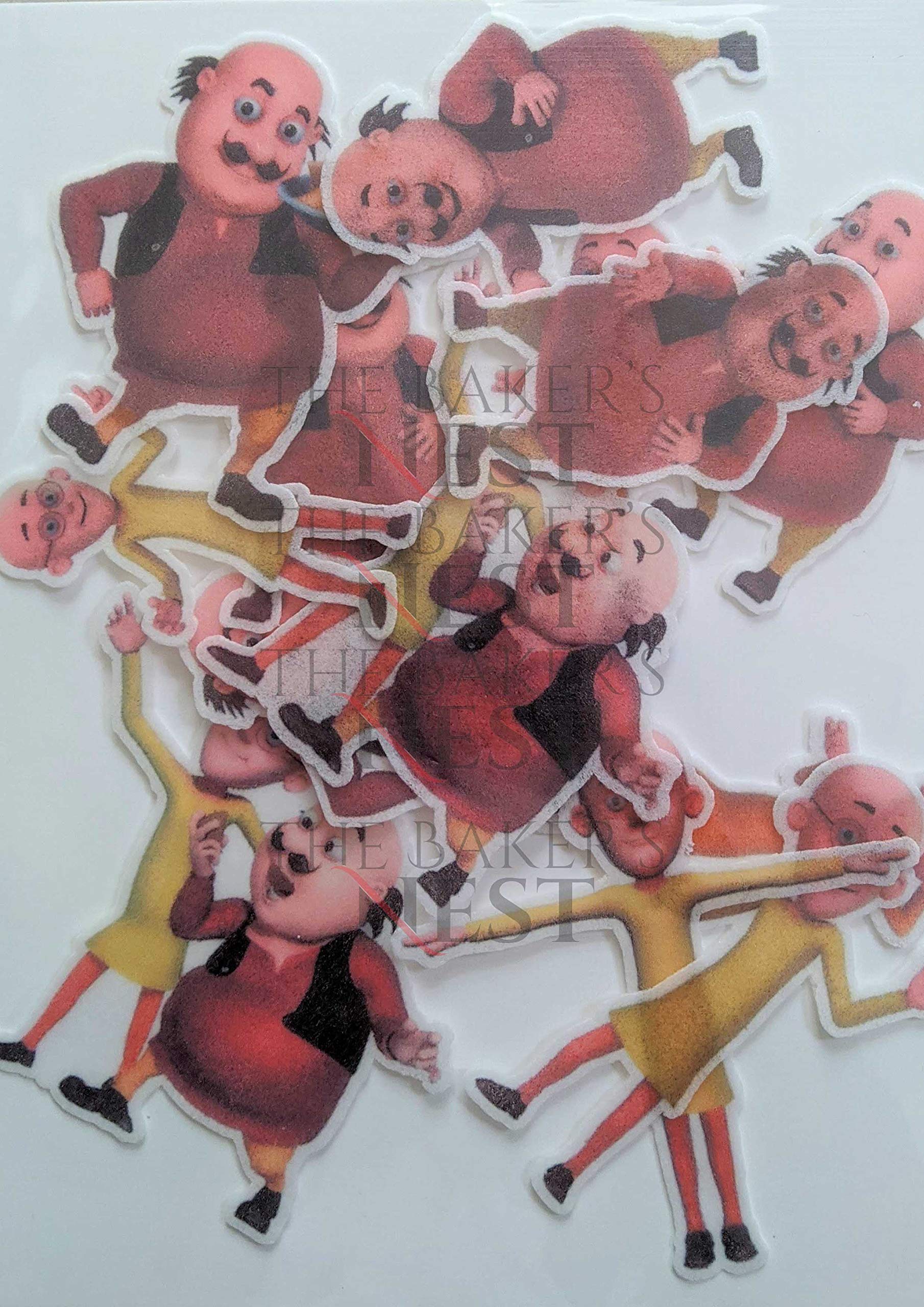 The Bakers Nest Motu Patlu Pre Cut Pre Printed Edible | Desertcart INDIA
