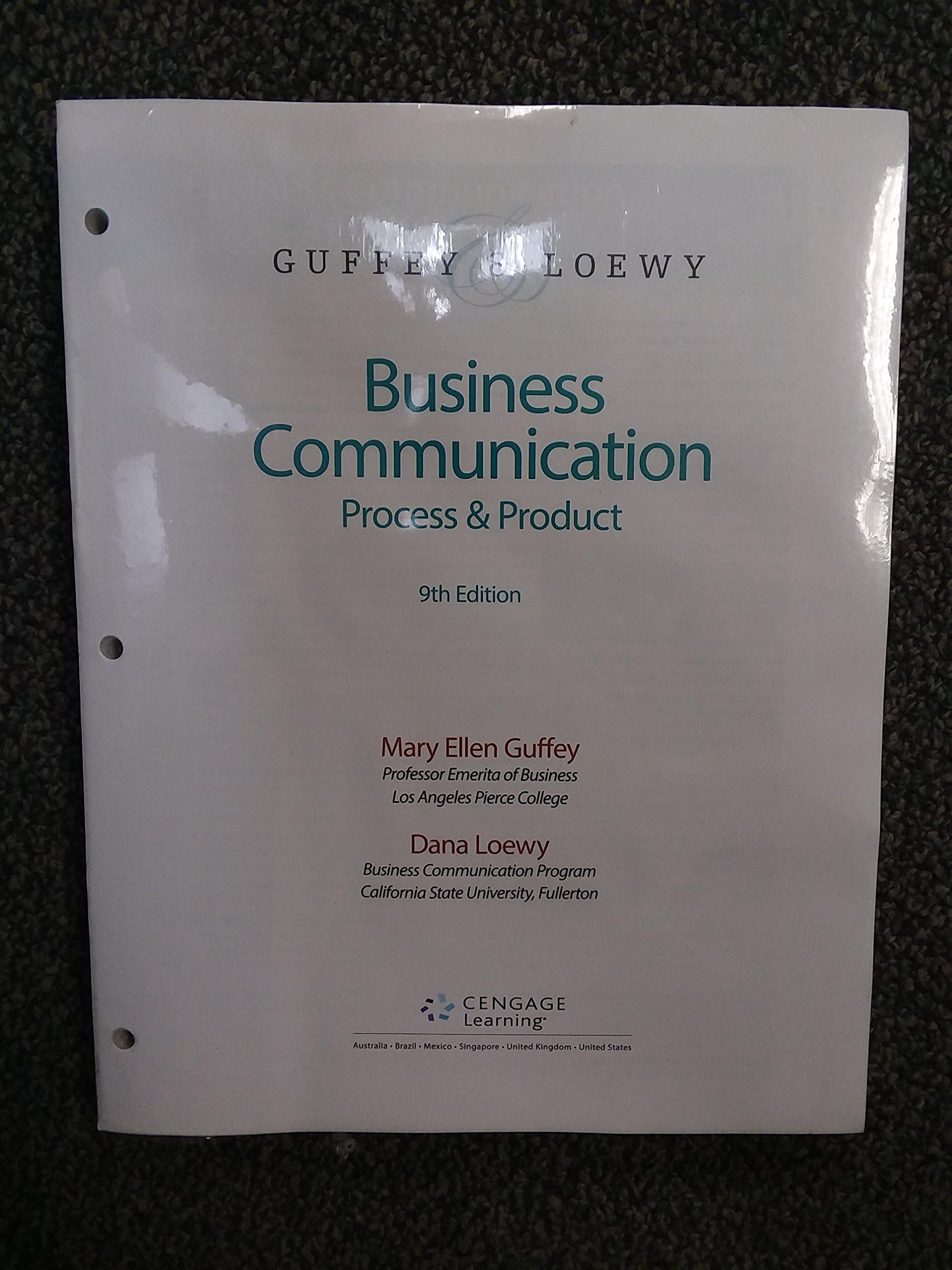 Business Communication: Process & Product: 9781305957961: Business ...