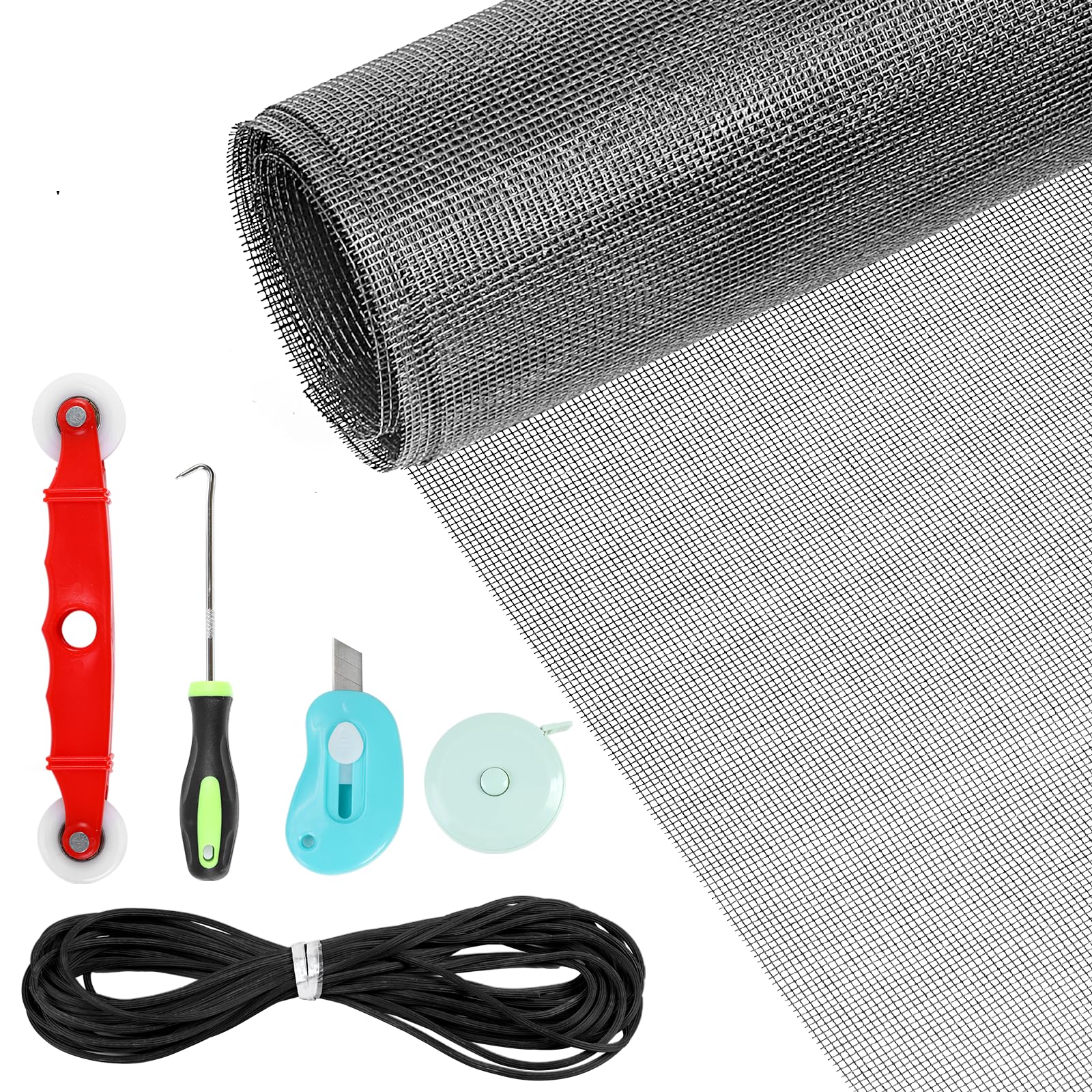 Amazon.com: Secopad Window Screens Replacement Repair Kit, 48" x 177 ...