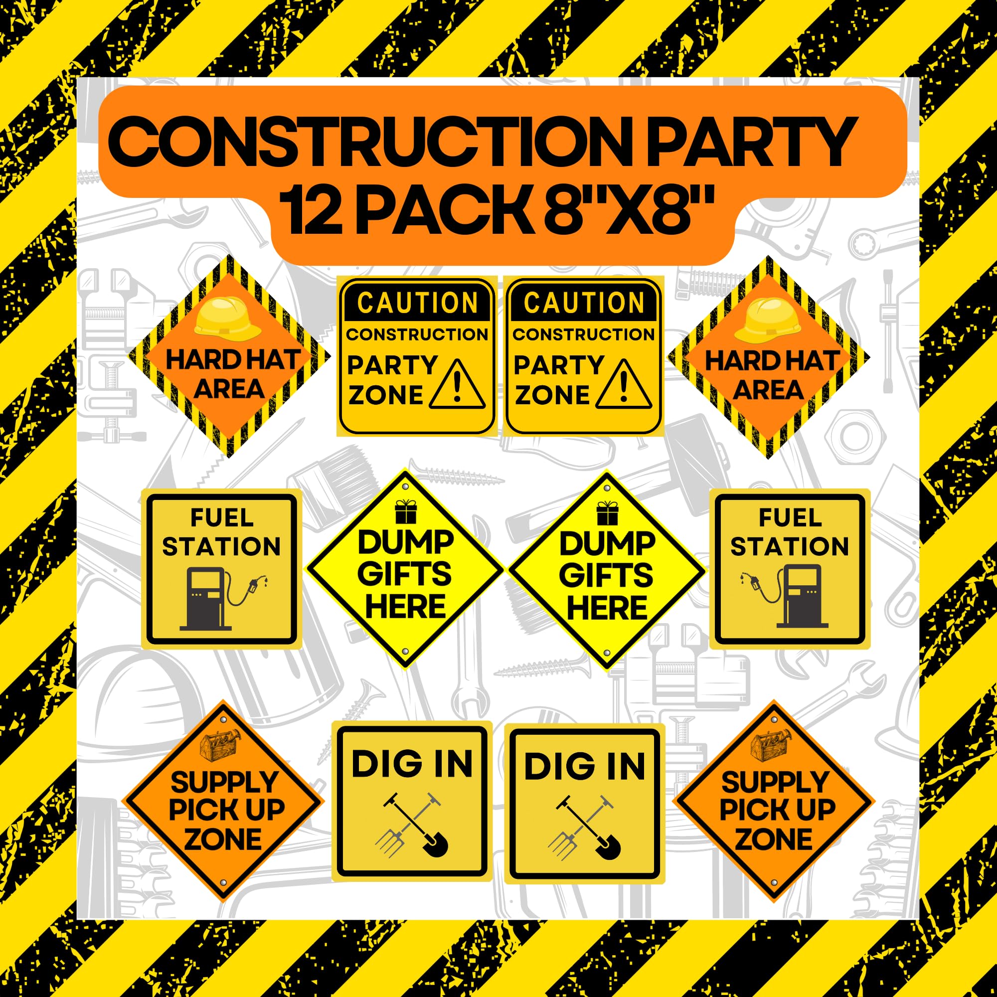 Construction Party Signs Construction Birthday Party Printables