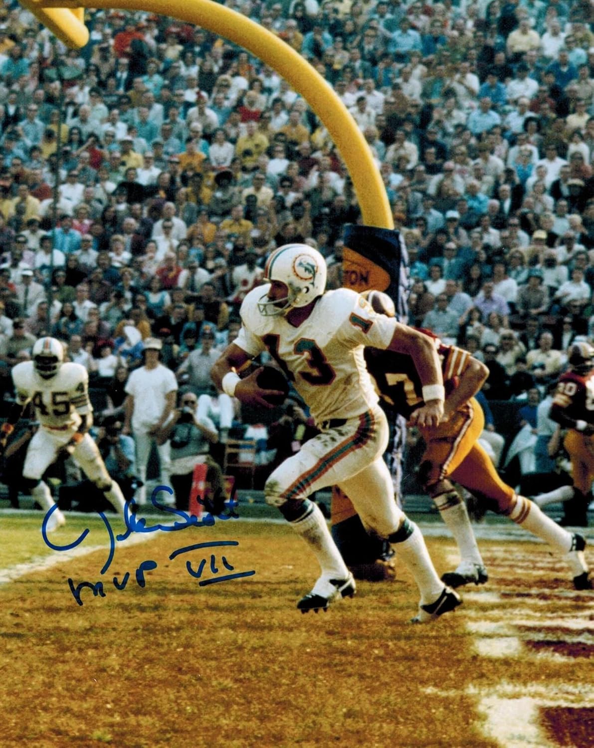 Jake Scott Autographed Photo - Dolphins SB VII Interception 8x10 w MVP ...