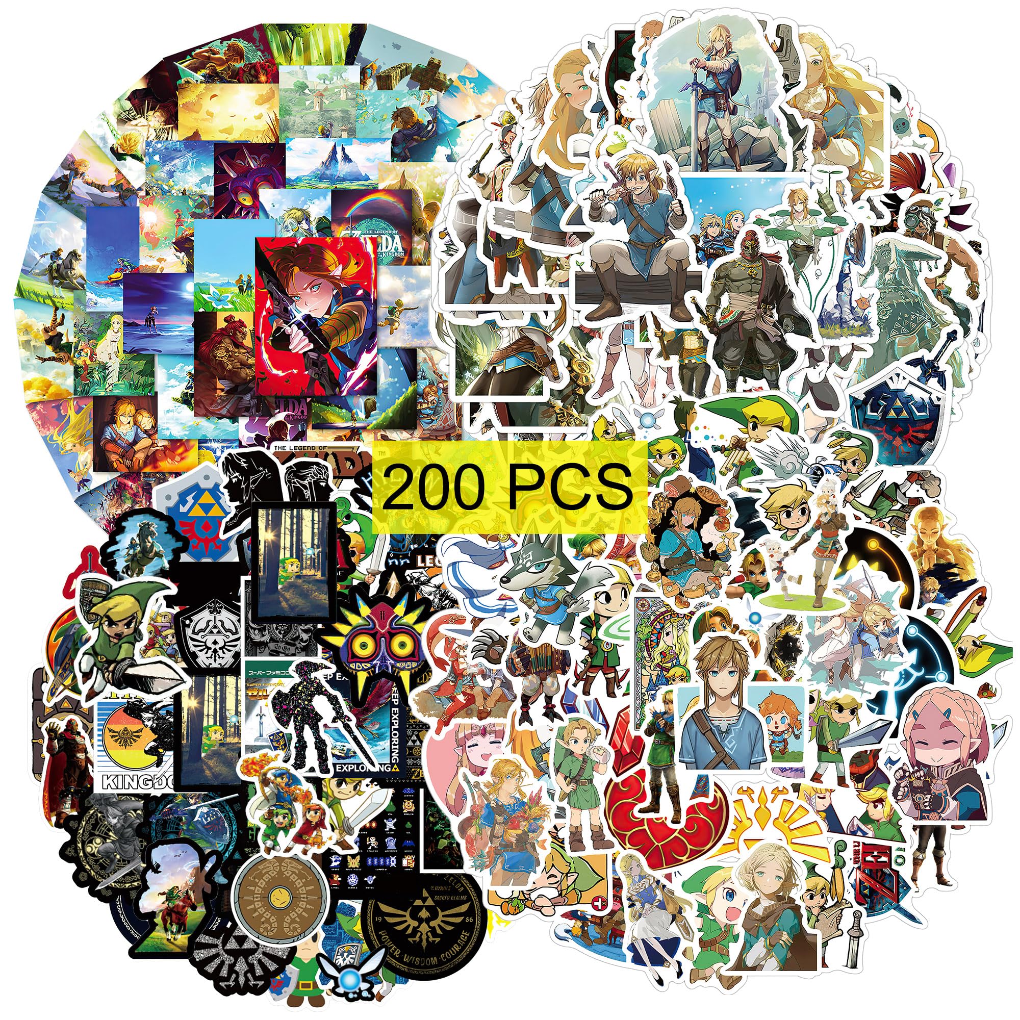 Amazon.com: Pounchi Adventure Video Game Stickers (200 Pcs) Cartoon ...