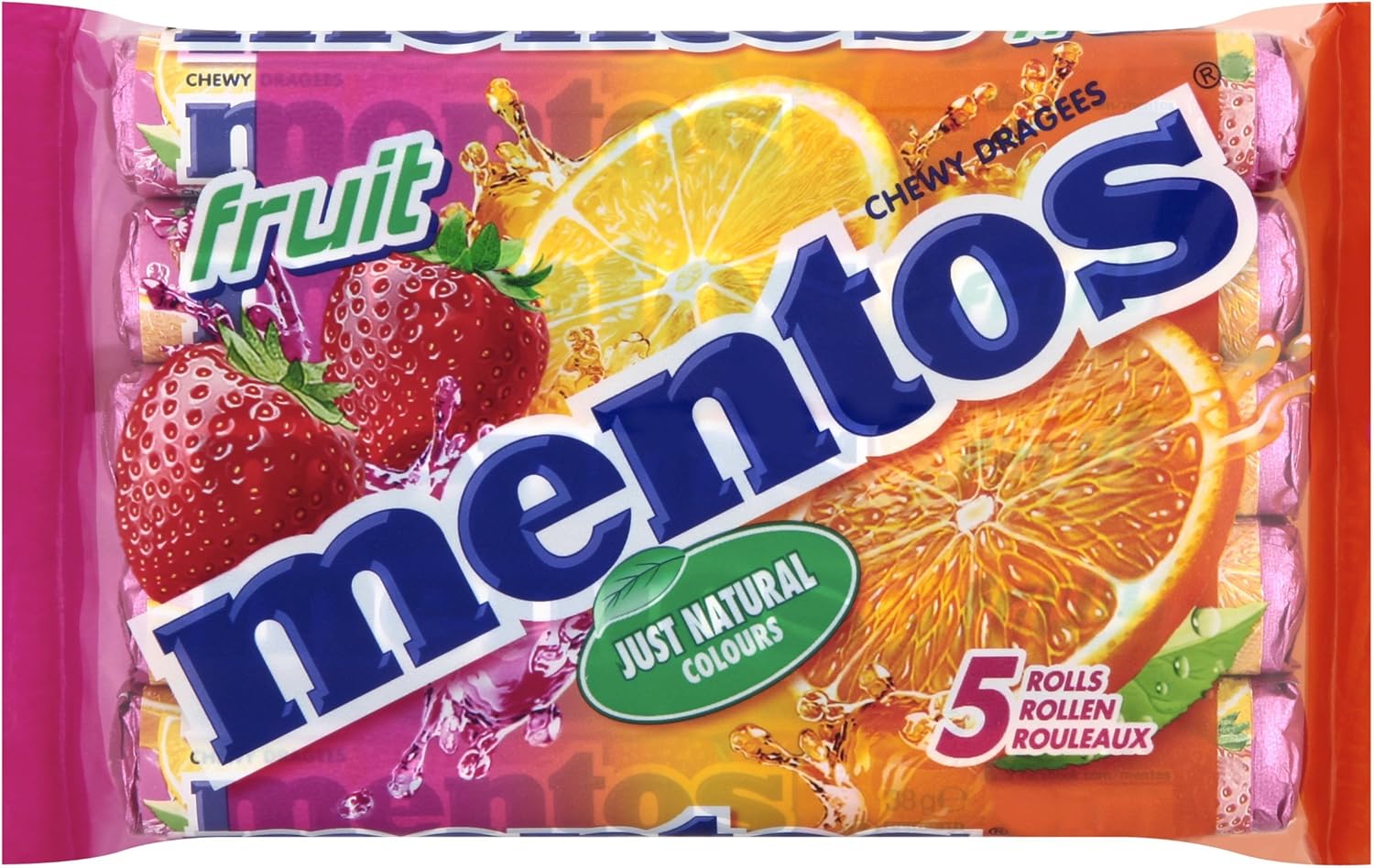 Mentos Fruit 5 Pack (Pack of 6, Total 30 Units) : Amazon.co.uk: Grocery