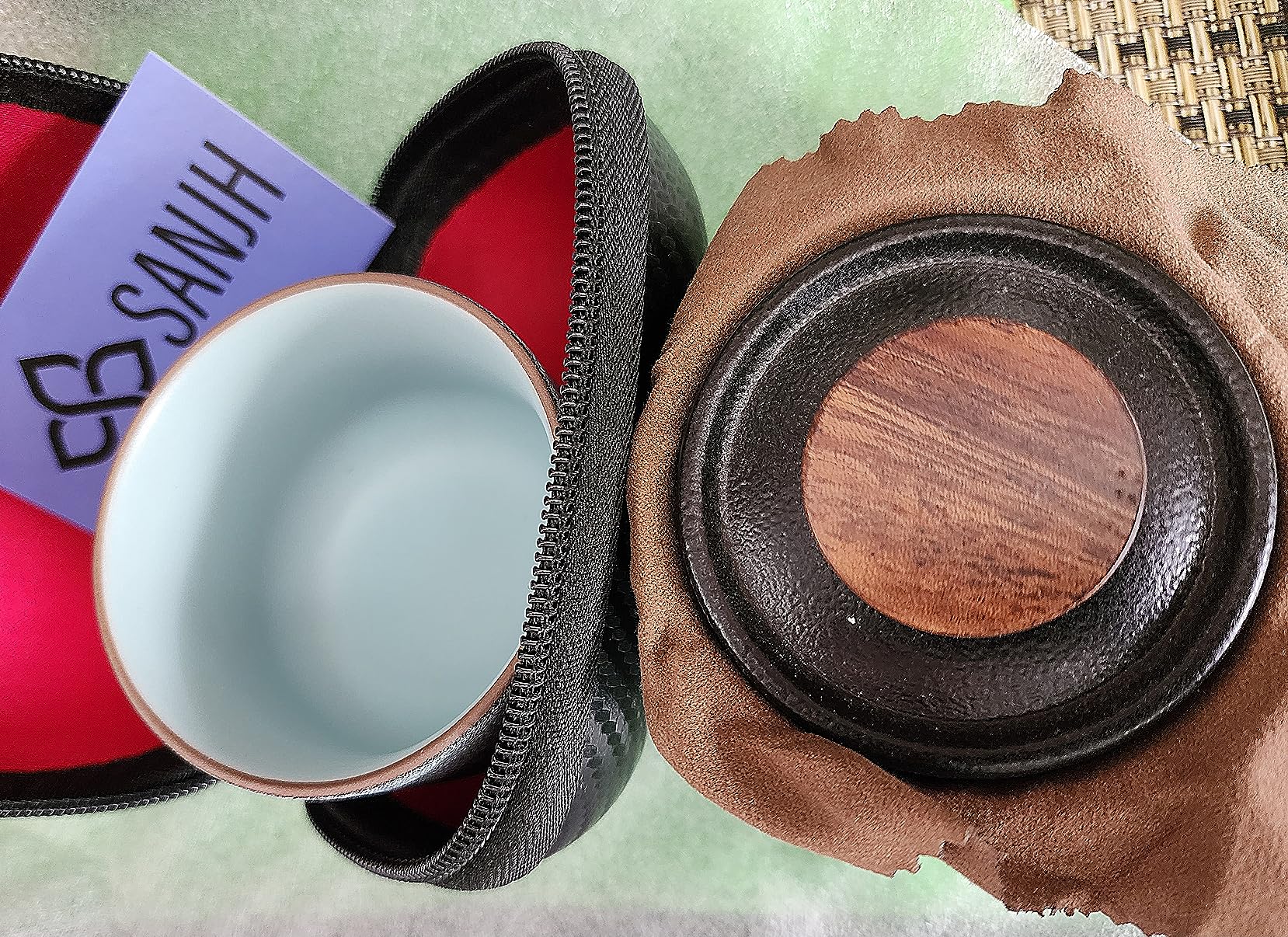 Amazon.com | Sanjh Travel Tea Set - Portable Teapot with Case, Large ...