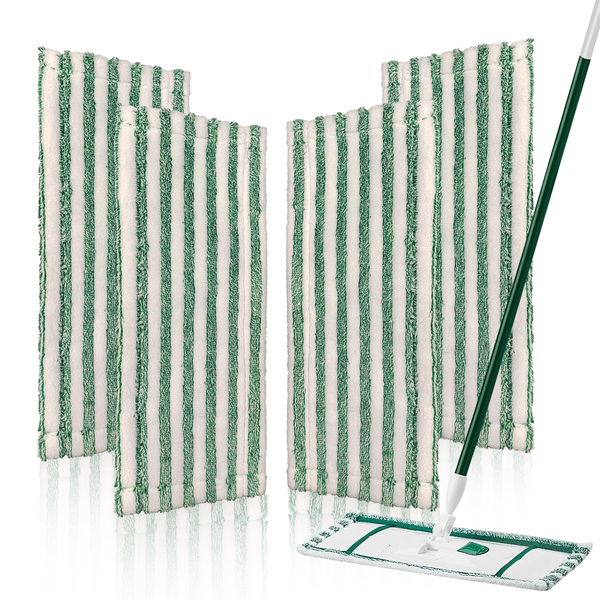 Amazon.com: 4 Pack Microfiber Mop Pads Refills Compatible with Libman Wet &Dry Dust Mops ...