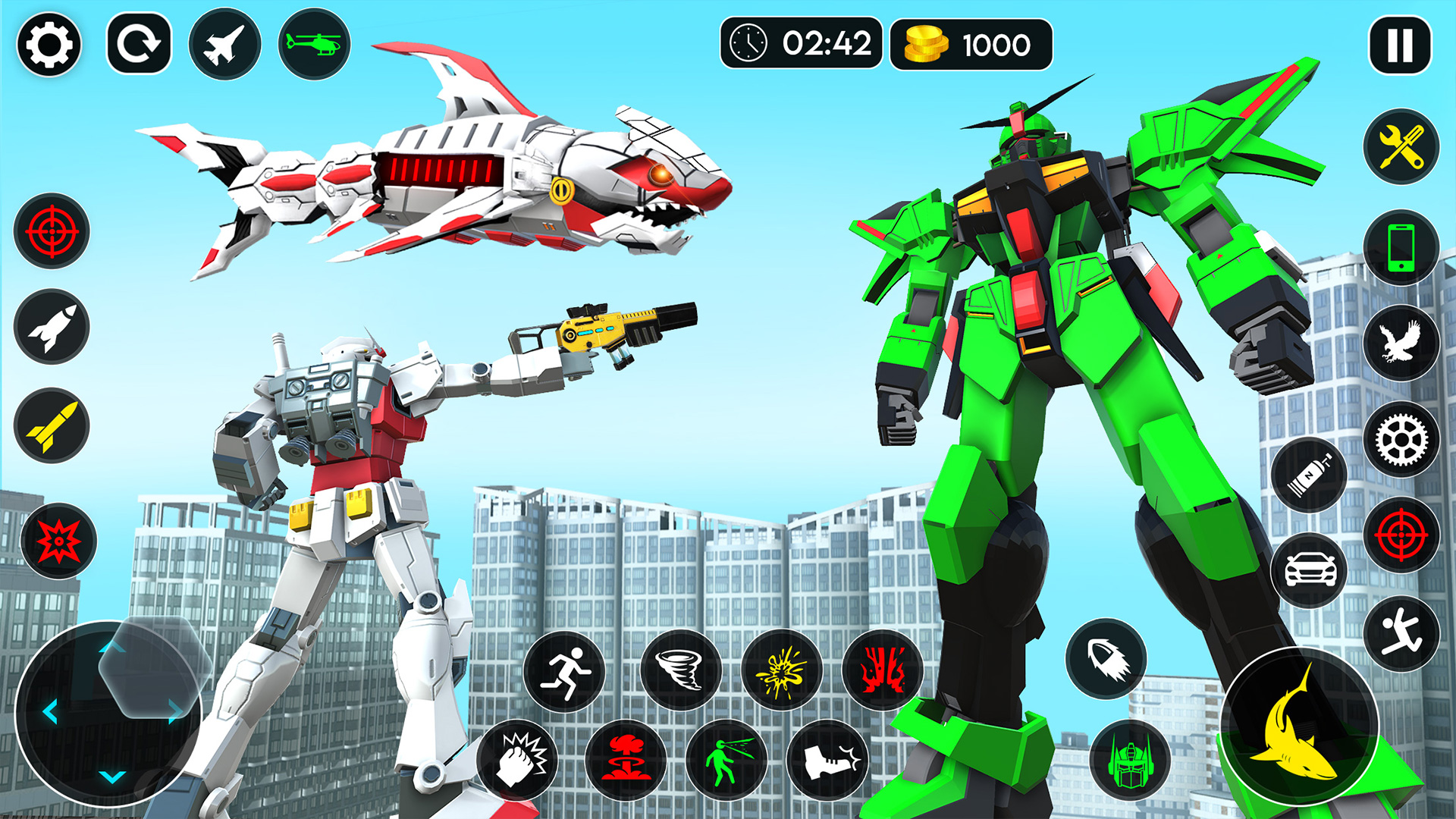 Iron Robot Shark Fighting Simulator (Game for Kids): Best Robot ...