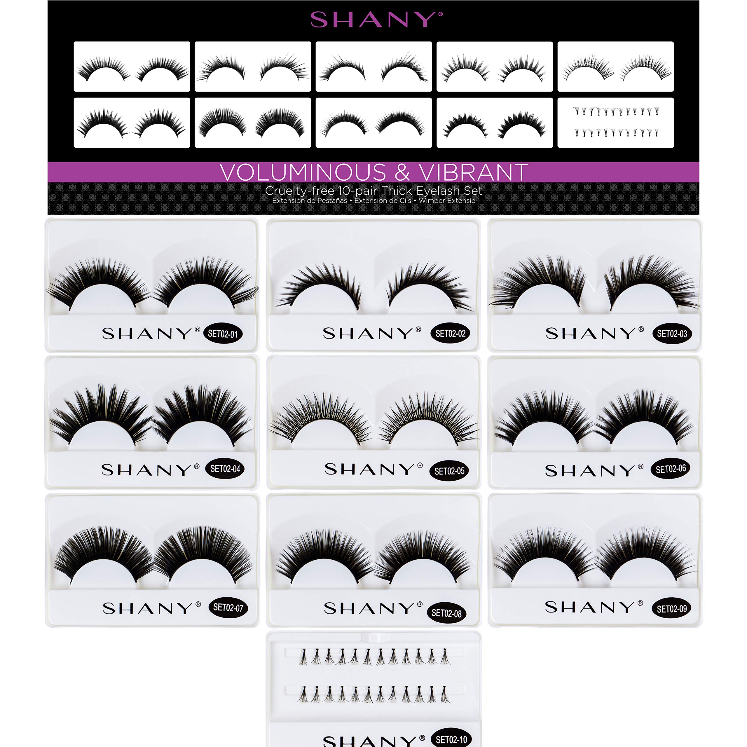 Amazon.com: SHANY Eyelash extend - set of 10 assorted reusable ...