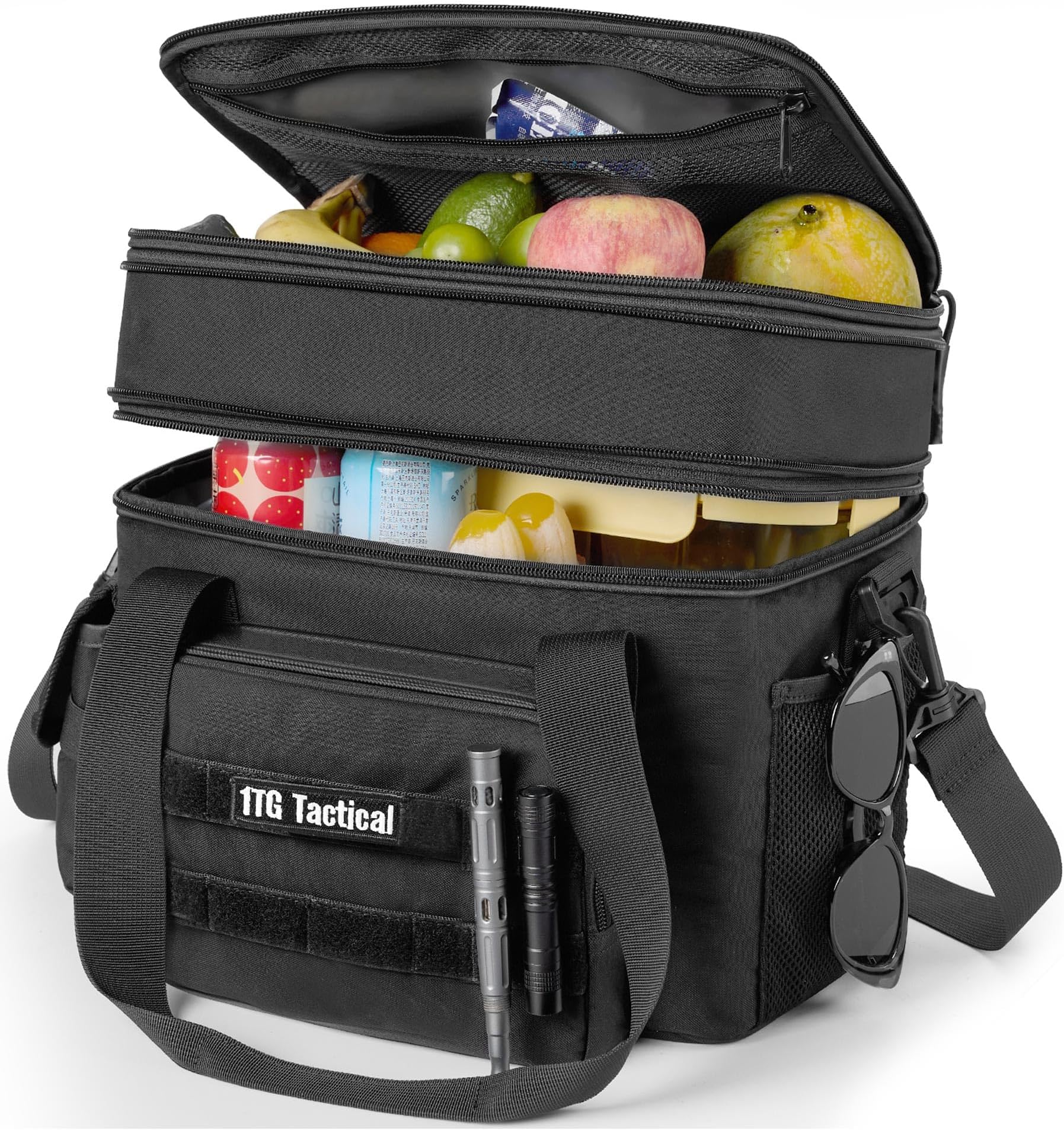 Amazon.com: 1TG Tactical Expandable Lunch Box for Men, Insulated ...