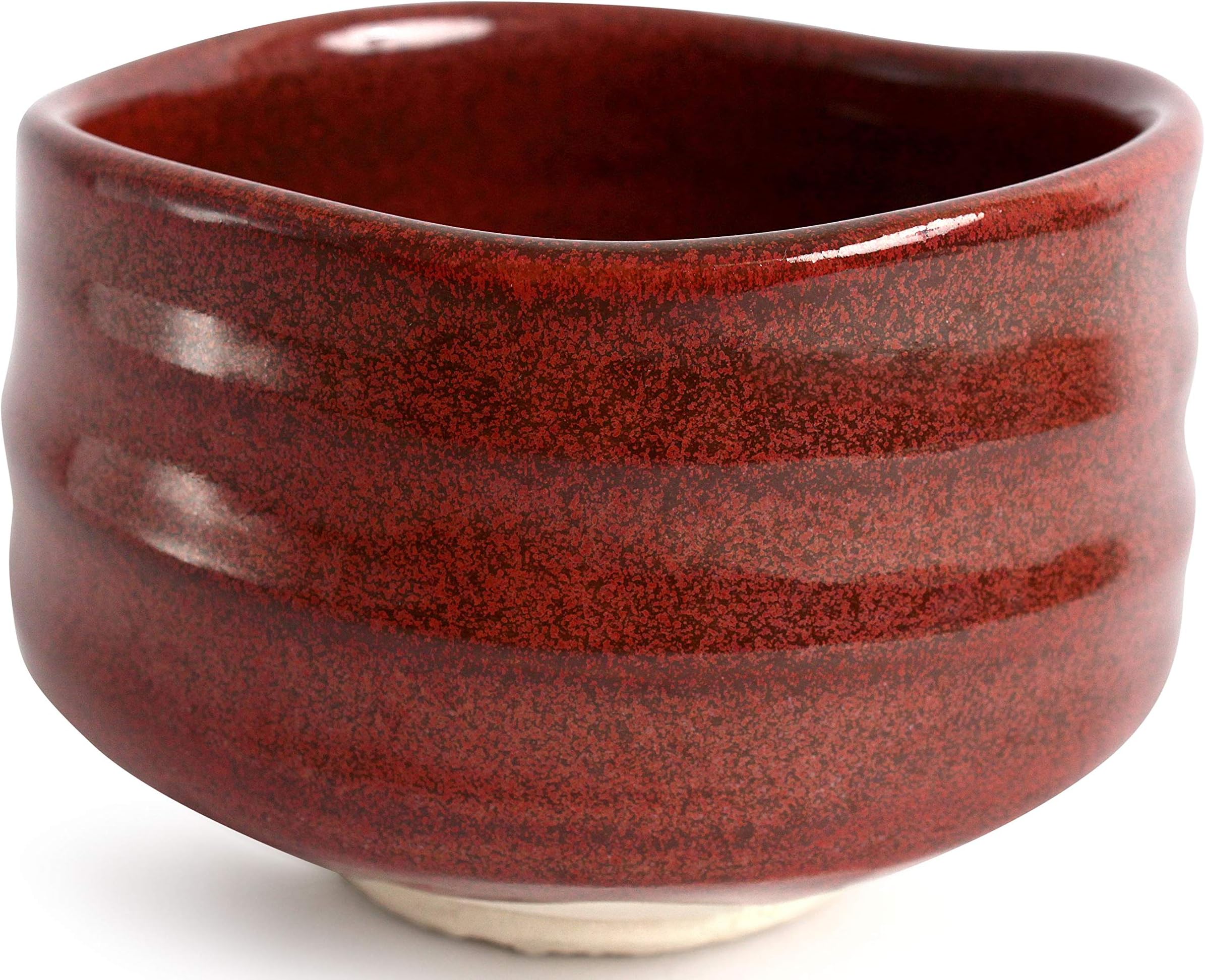 Matcha Tea Bowl Authentic Japanese (Chawan) - Handcrafted In Mino, Red ...