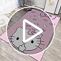 Amazon.com: SOFPRO Pink Washable Runner Rug 2' x 5' 3" Cute Cartoon ...