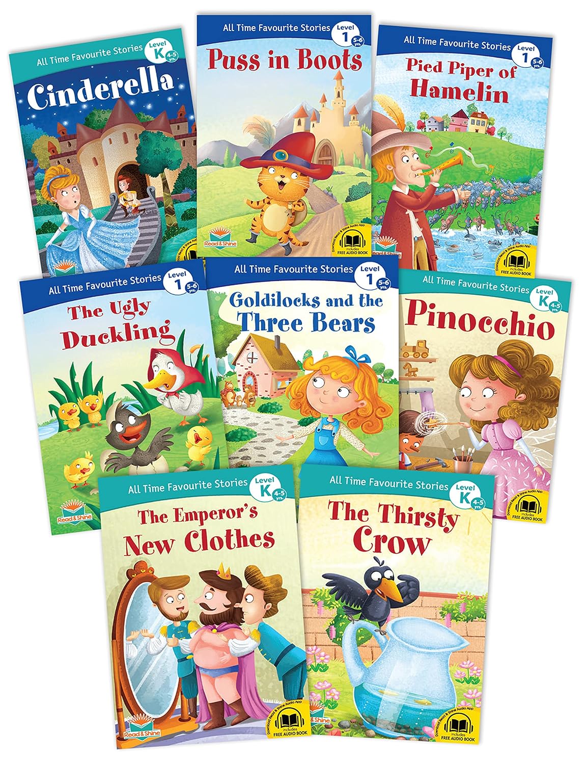 Buy Set of 8 Best Selling Story Books for Children including Cindrella ...