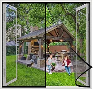 Amazon.co.jp: Magnetic Fly Insect Screen Door, Silent Stripe Encryption ...