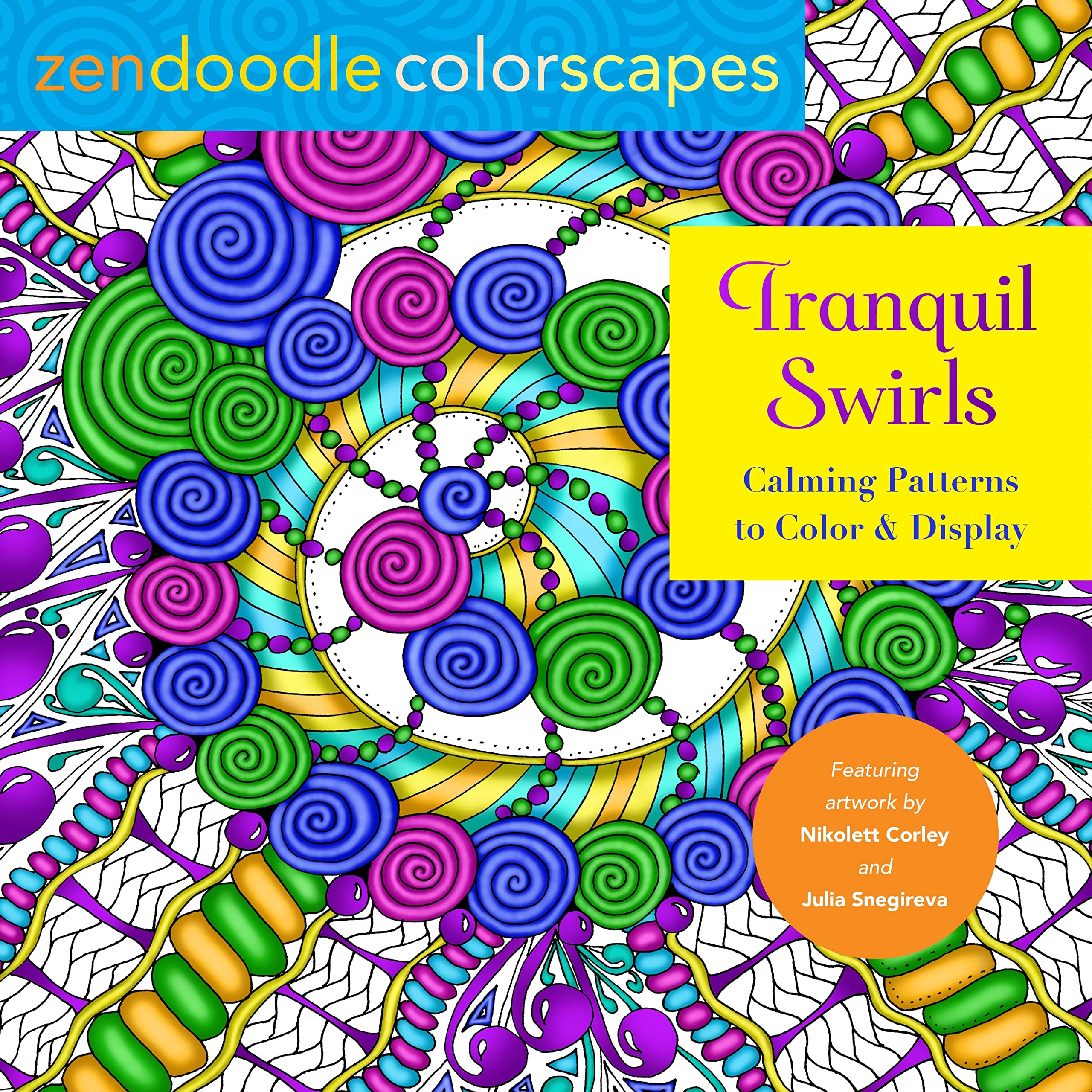 Amazon.com: Zendoodle Colorscapes: Tranquil Swirls: Calming Patterns to ...