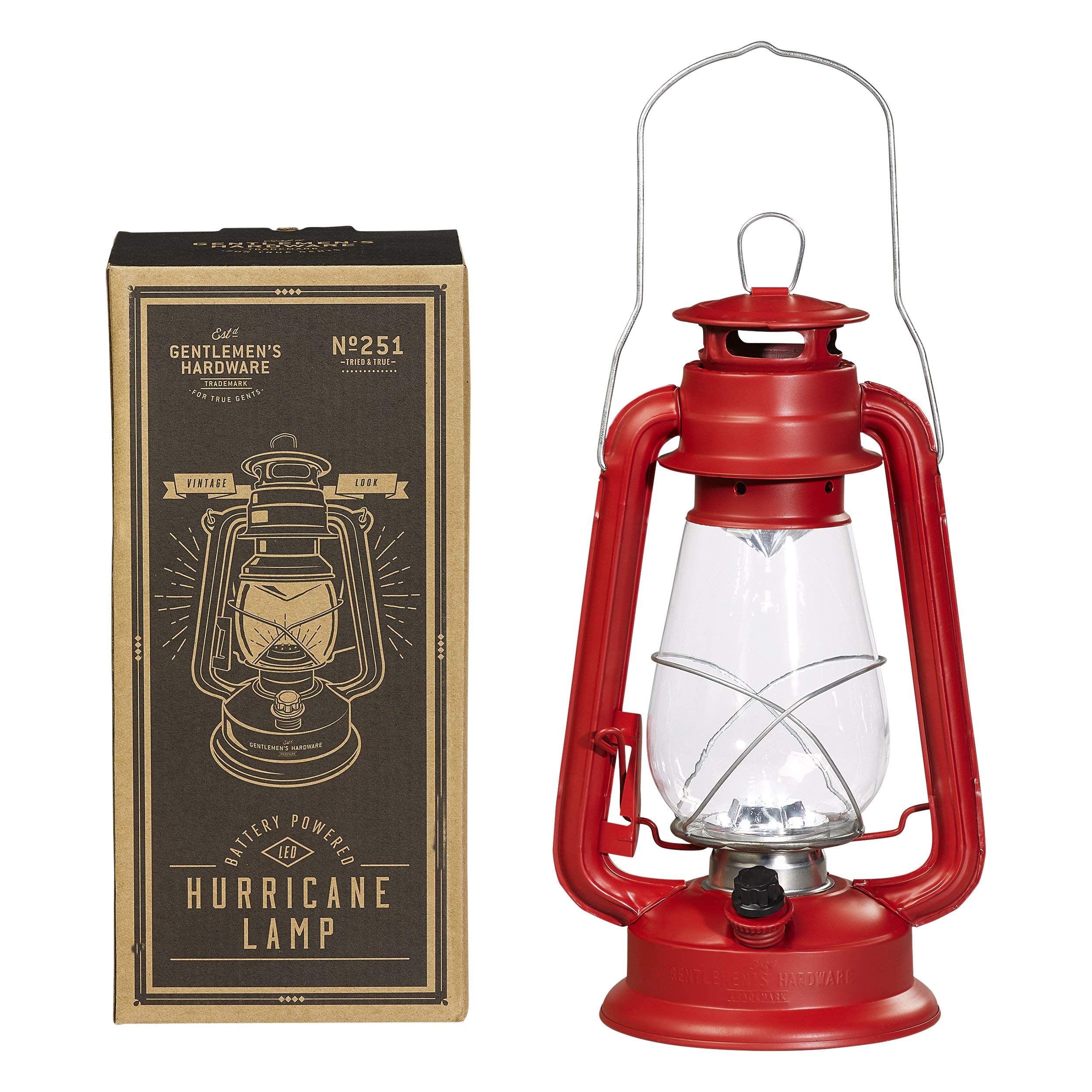 Red Electric Hurricane Lamp Marco Paul LED Black Sparkle Silhouette