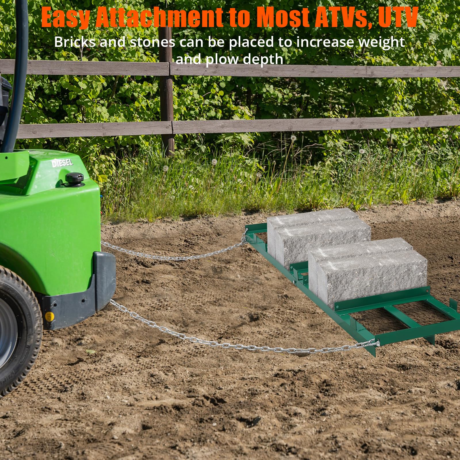 Snapklik.com : Driveway Drag 72" Width, Drag Harrow Driveway, Grader ...