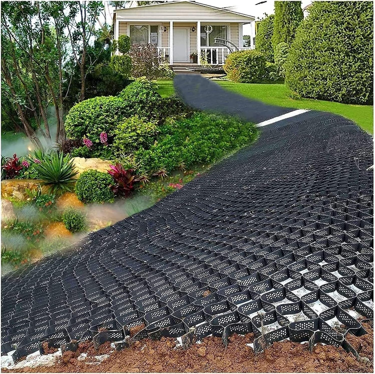 Amazon.com: Geogrid for Garden Gravel, High Permeability & Tensile ...