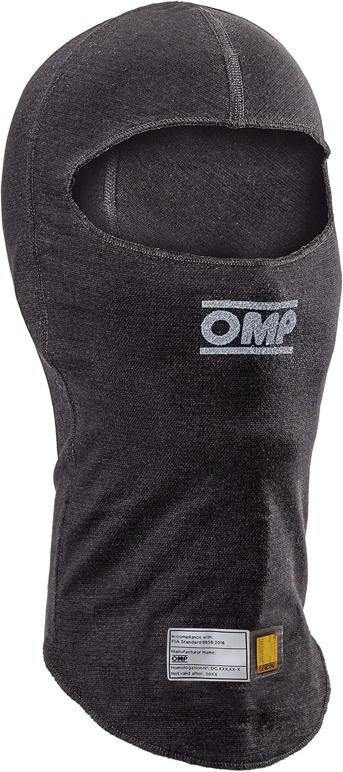 OMP IAA/759 Racing One Balaclava Open Face Fireproof FIA 8856-2018 Motorsport : Amazon.co.uk ...