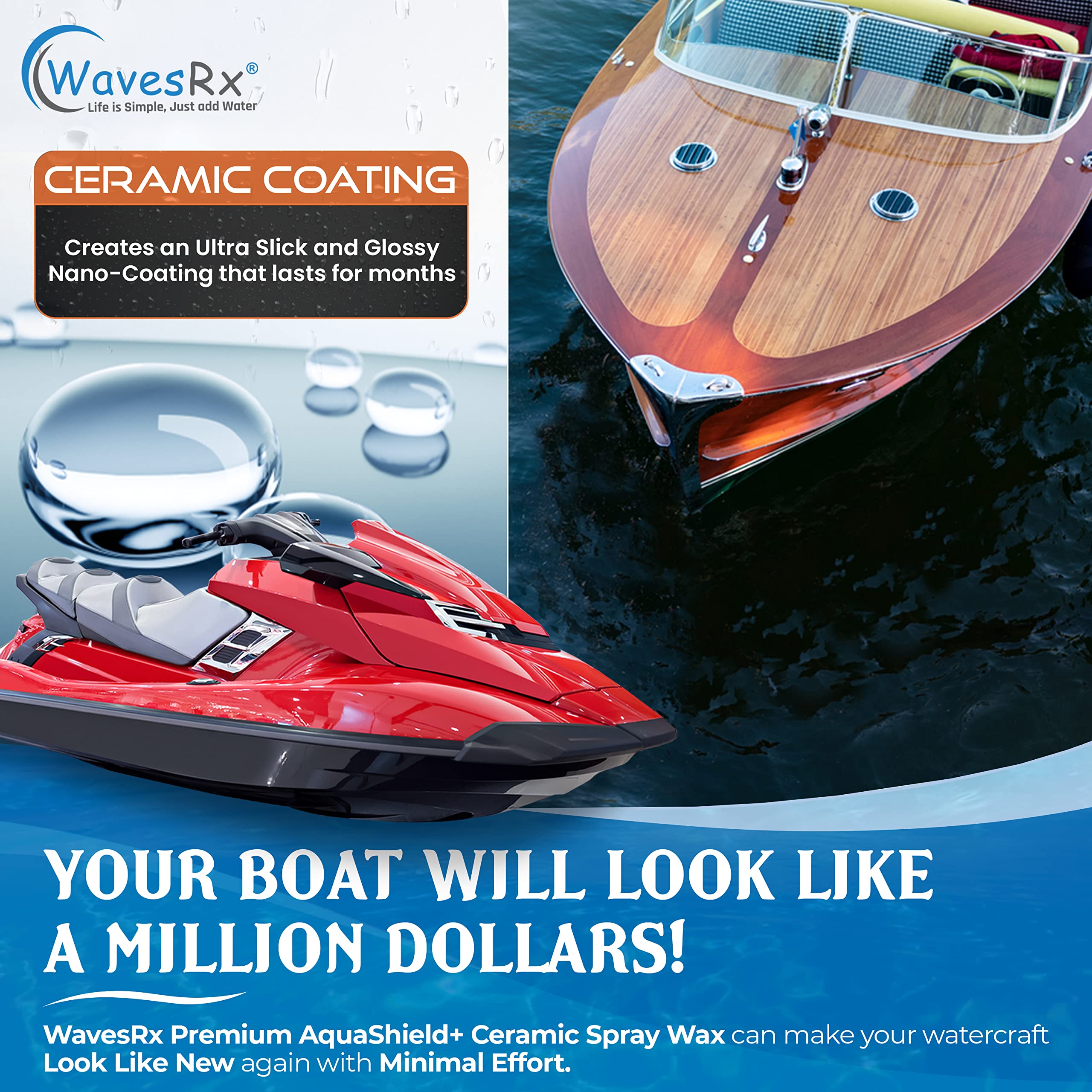 Snapklik.com : WavesRx High-Performance Ceramic Spray Coating For Boats & Jet Skis