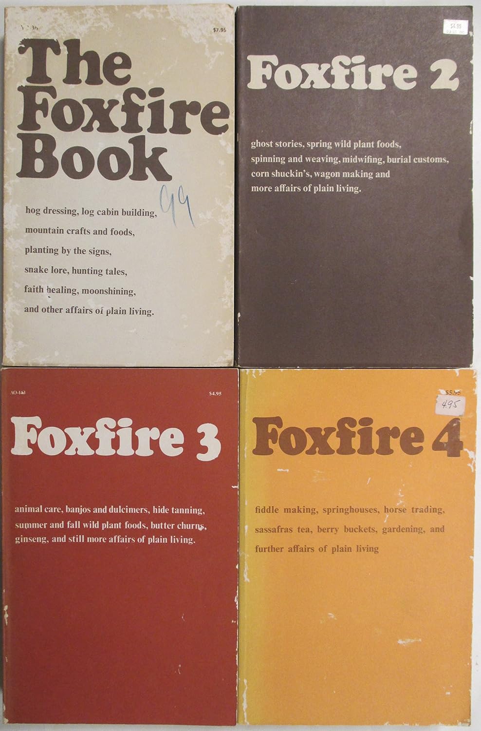 Foxfire [4 Volume Set]: Foxfire 1, Foxfire 2, Foxfire 3, Foxfire 4 ...
