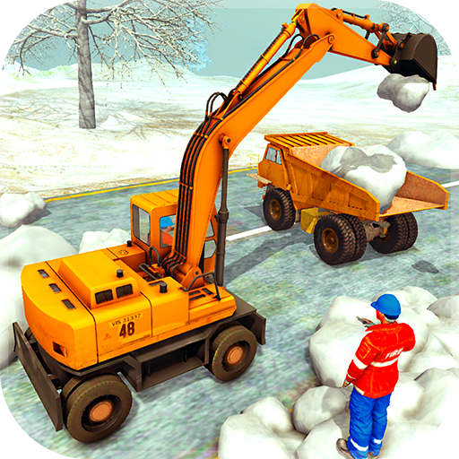 Heavy Snow Excavator Simulator Crane Games - Clean Road Snow Plow Rescue Game - App on the ...