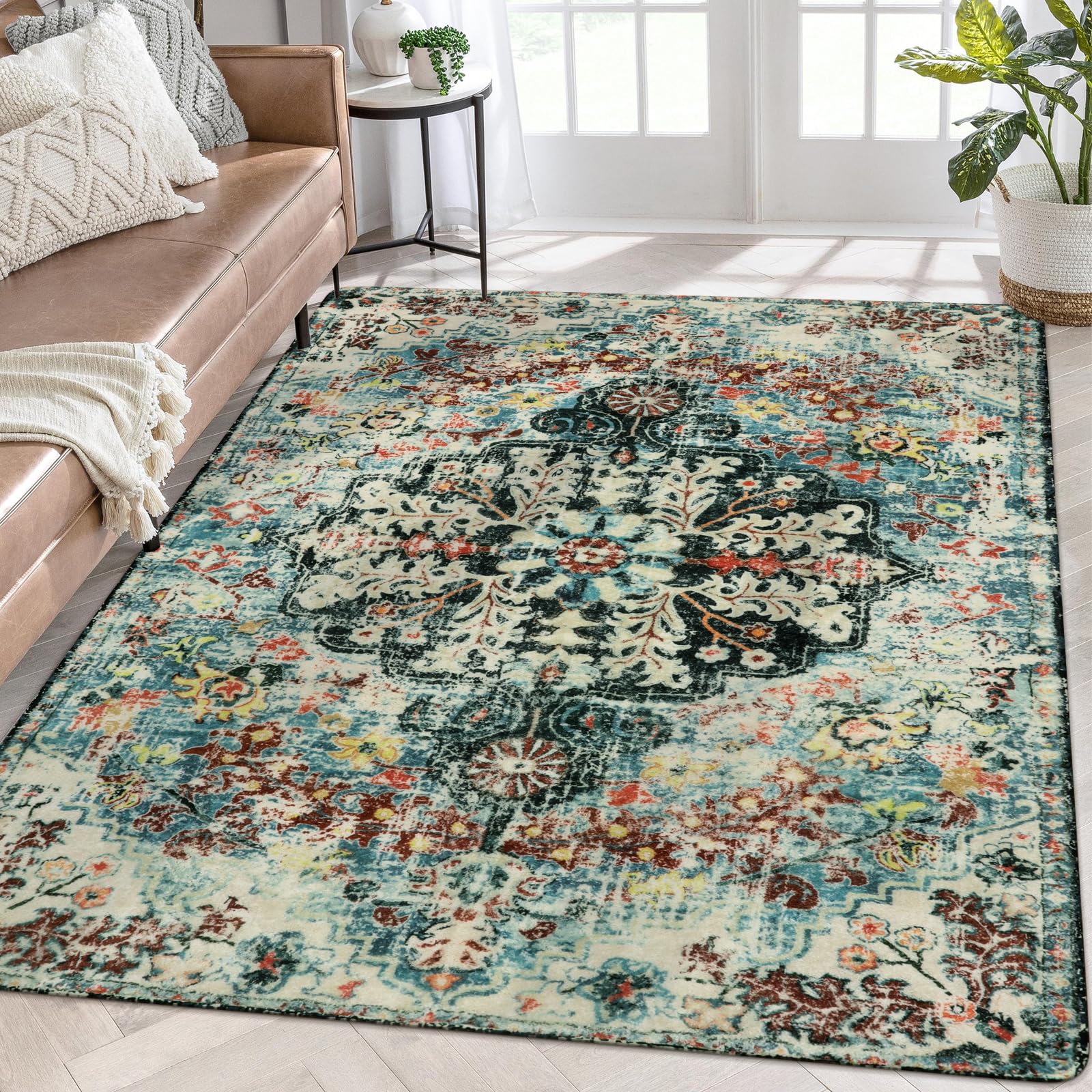 Amazon.com: Lahome Area Rugs 6x9, Washable Area Rugs for Living Room ...