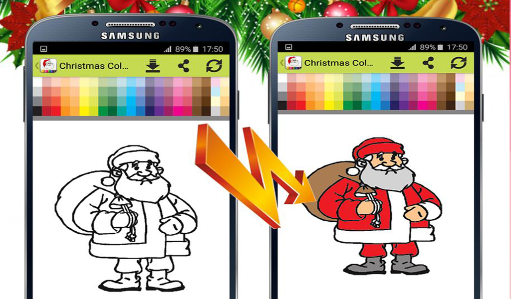 Christmas Coloring Pages Game FREE - App on Amazon Appstore