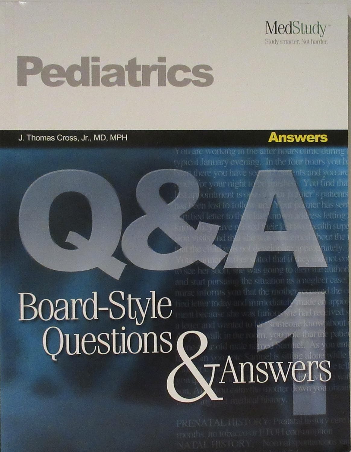Pediatrics Board-Style Questions & Answers-1: Medstudy: 9780970876775 ...