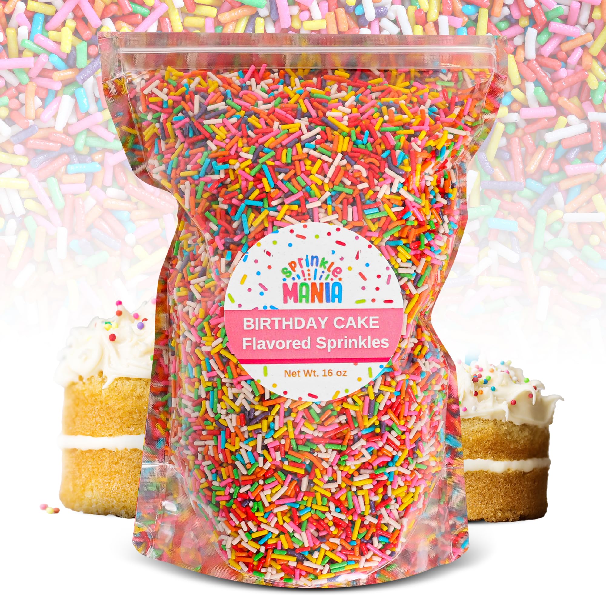 Amazon.com: Birthday Cake Sprinkles for Cake Decorating - Wonderfully ...