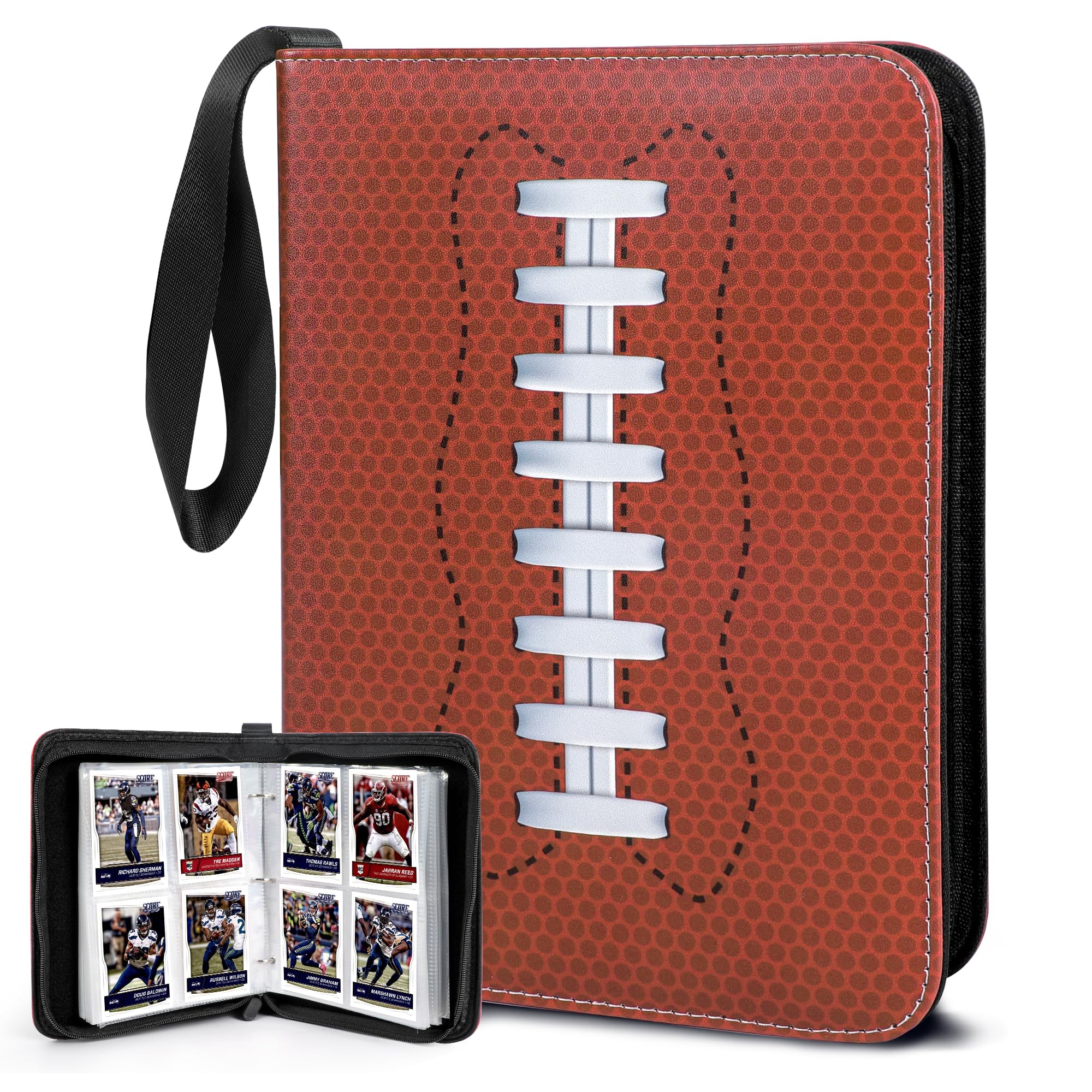 Amazon.com: 400 Pockets Football Card Binder,Football Trading Cards ...