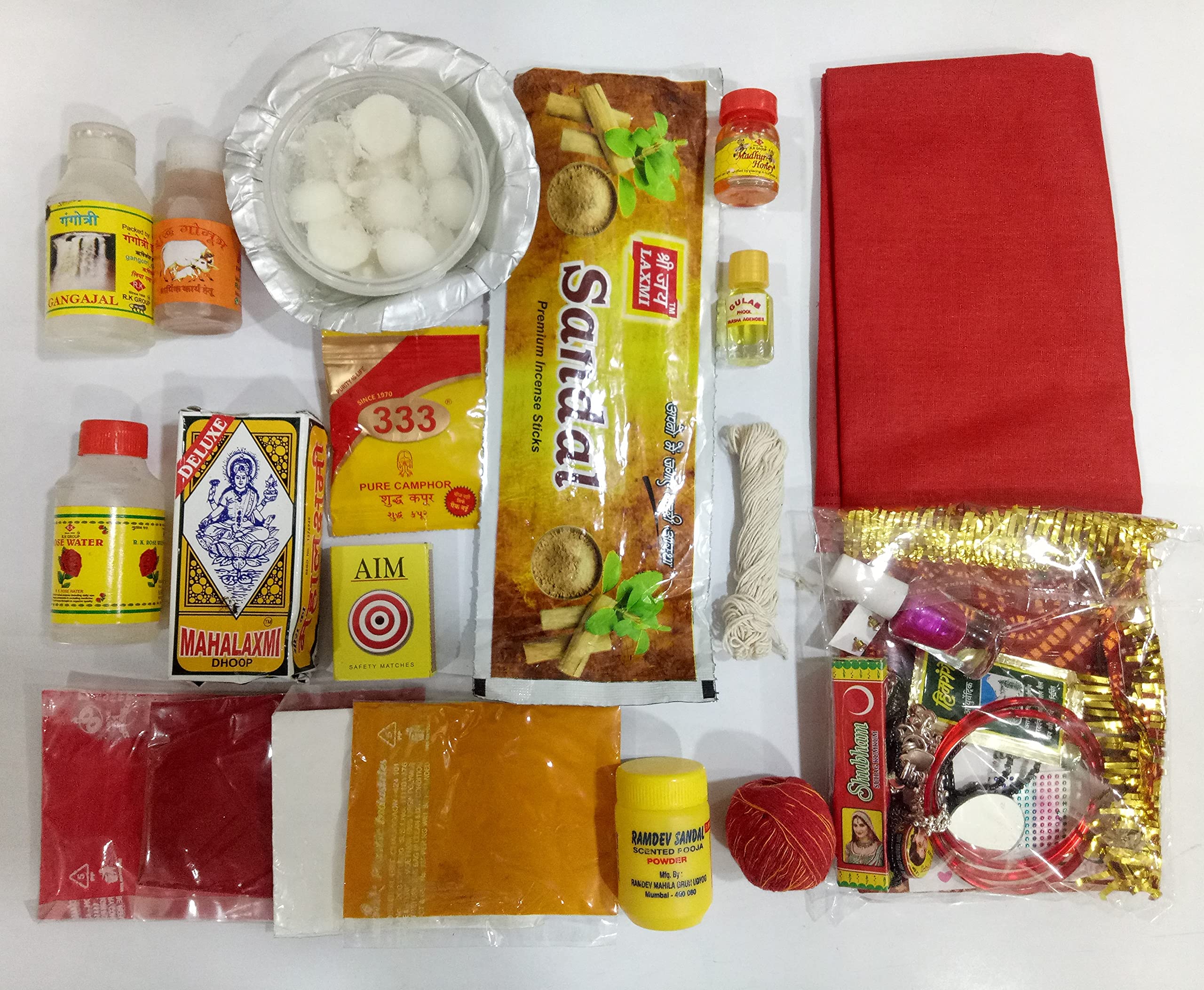 Poojnam Traders Durga Puja Samagri A Complete Kit Of 20 | Desertcart INDIA
