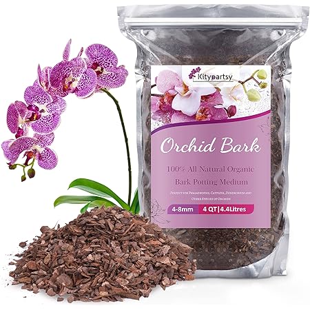 Amazon.com : 100% Organic Orchid Potting Bark (8 Quarts), All-Natural ...