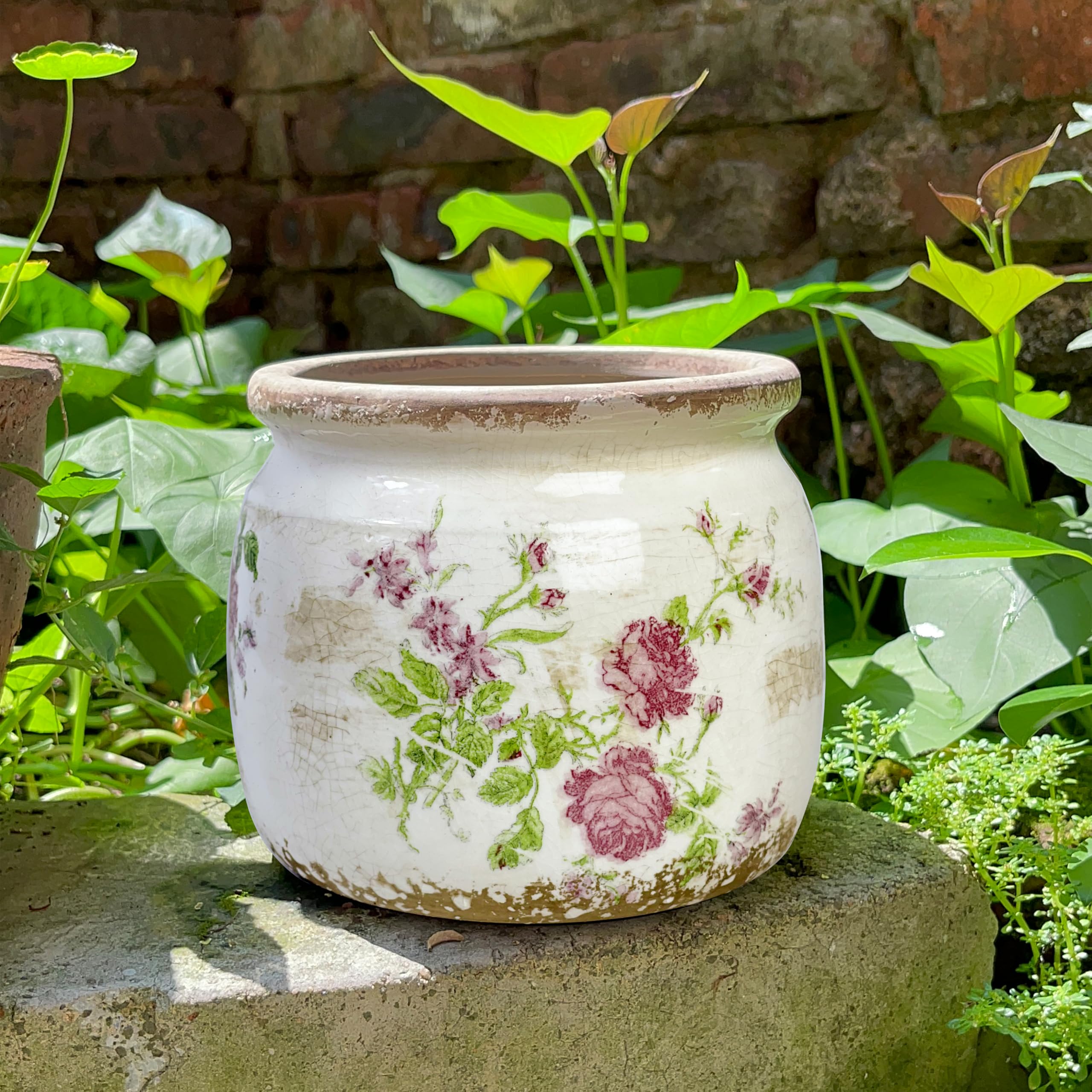 Rustic Tuscan Pottery Decor Italian Vintage Ceramic Rooster Set From