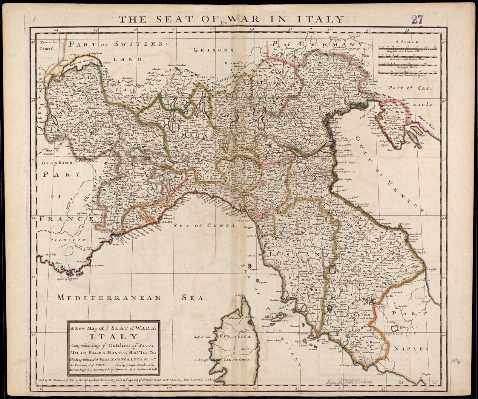 Vintage Map 1701 A New Map Of Ye Seat War | Desertcart KUWAIT