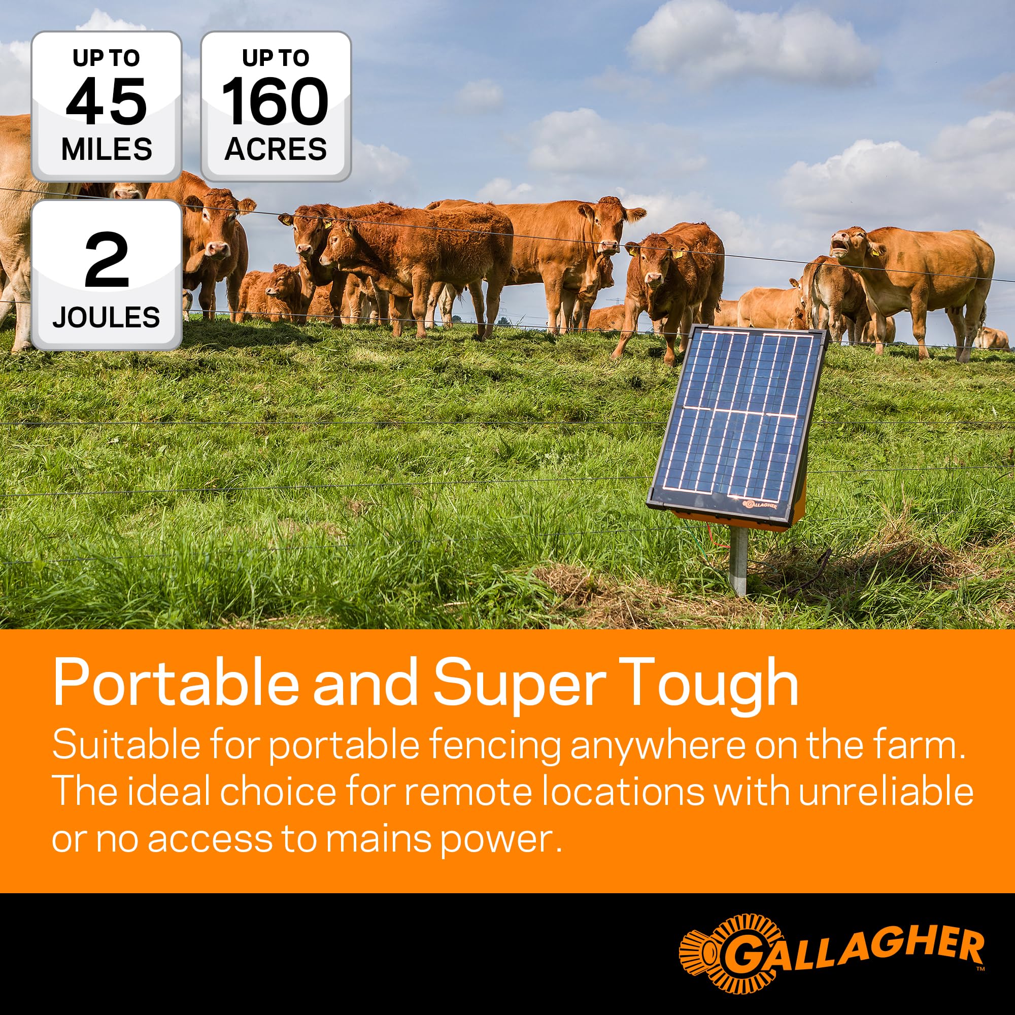Snapklik.com : S200 Solar Electric Fence Charger 2.0 Joule Solar ...