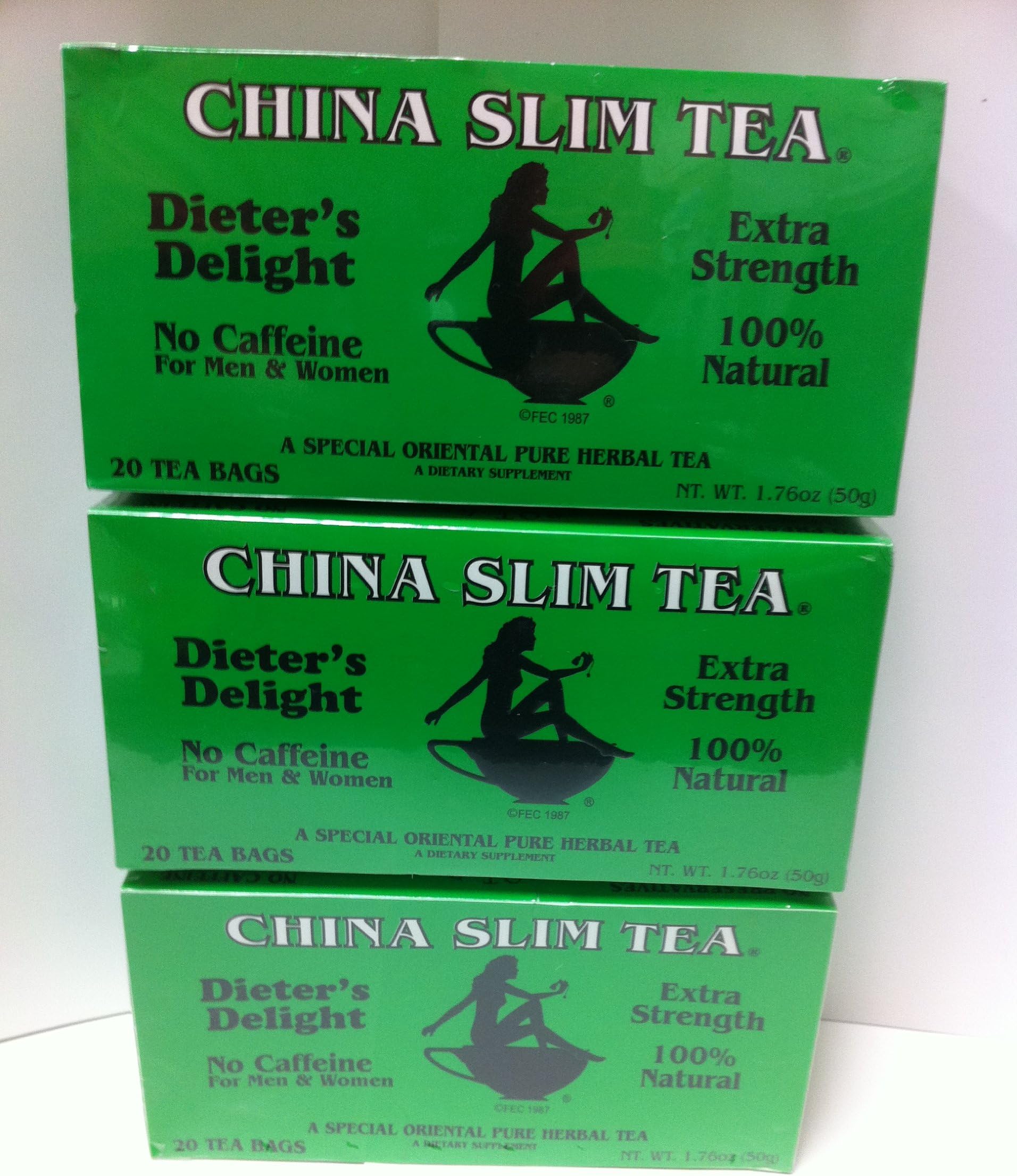 Amazon.com : 3 China Slim Tea Value Pack 60 bags (3 Boxes x 20 Bags/per ...