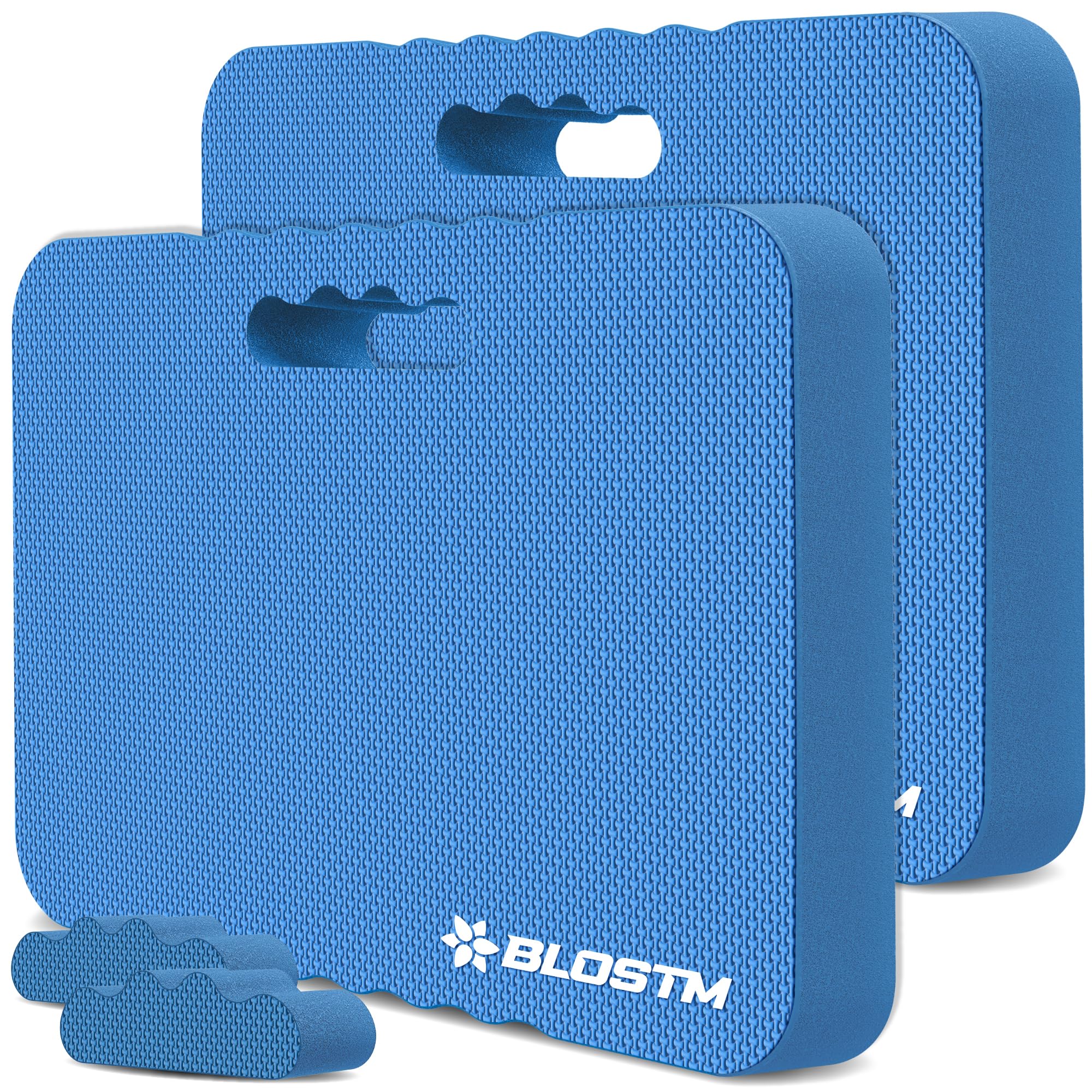 BLOSTM Blue Garden Kneeling Pad 2 Pack - High Density Foam Kneeling ...