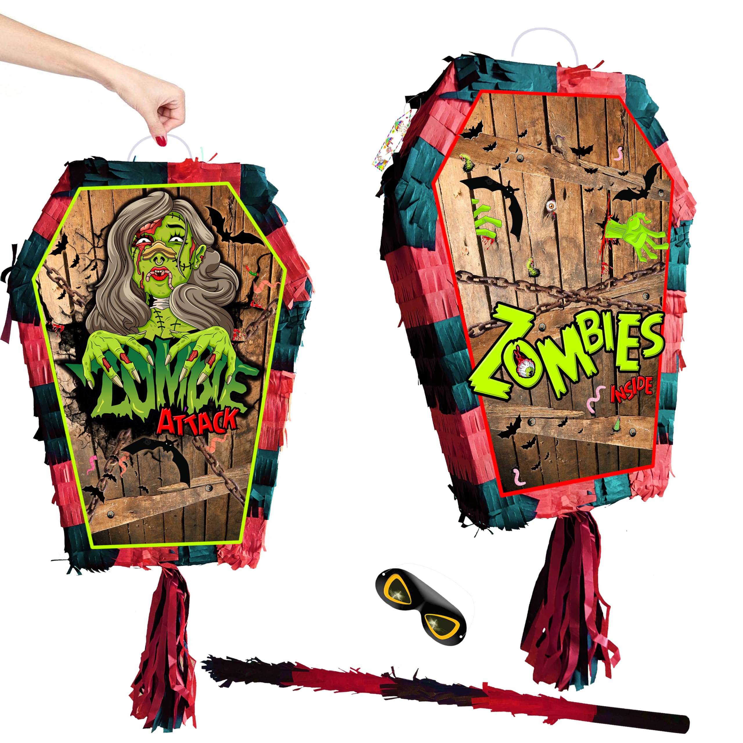 Zombie Coffin Pinata with stick : Amazon.co.uk: Toys & Games