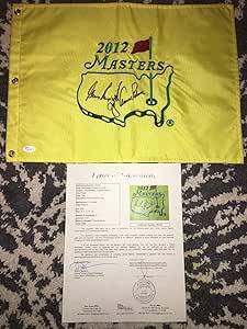 Jack Nicklaus, Arnold Palmer & Gary Player signed Official Masters Flag ...