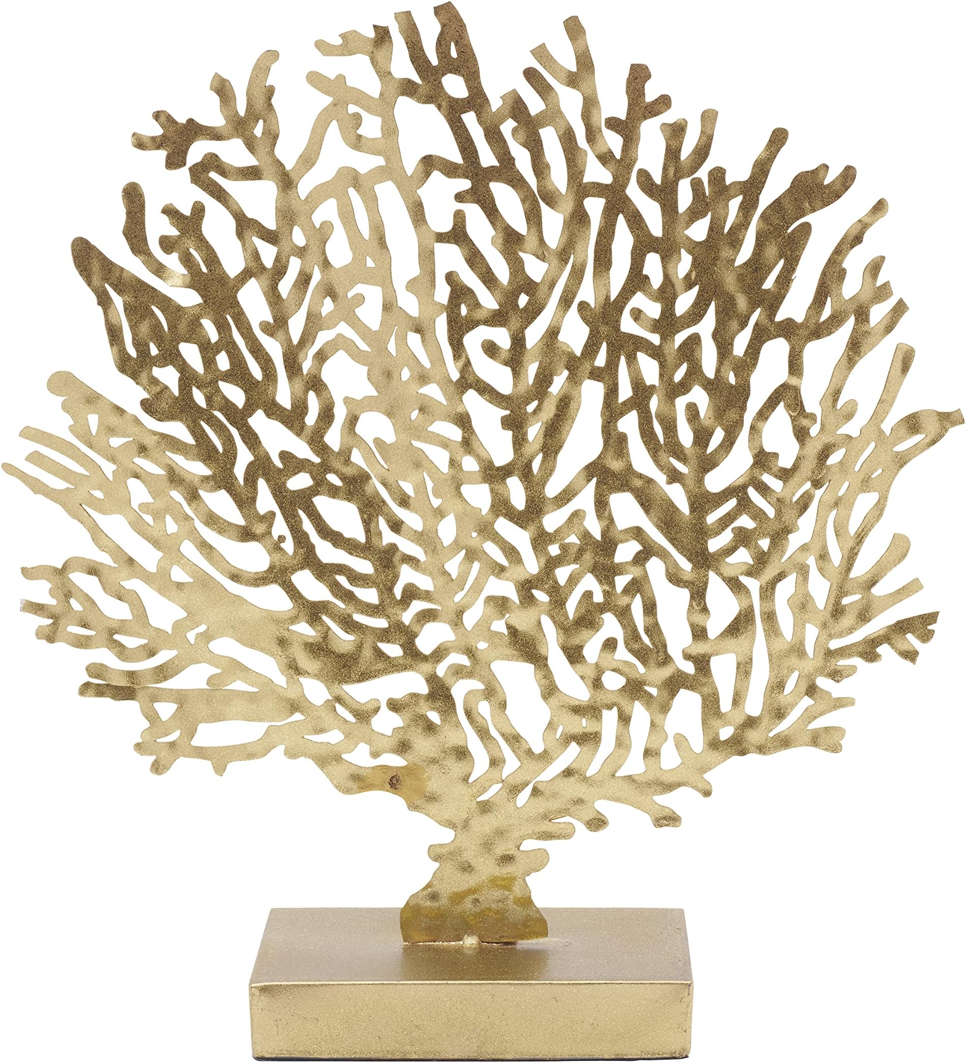 Amazon.com: Mikasa Gold Metal Coral Standing Décor, Gold, 11.61x3.35x12 ...