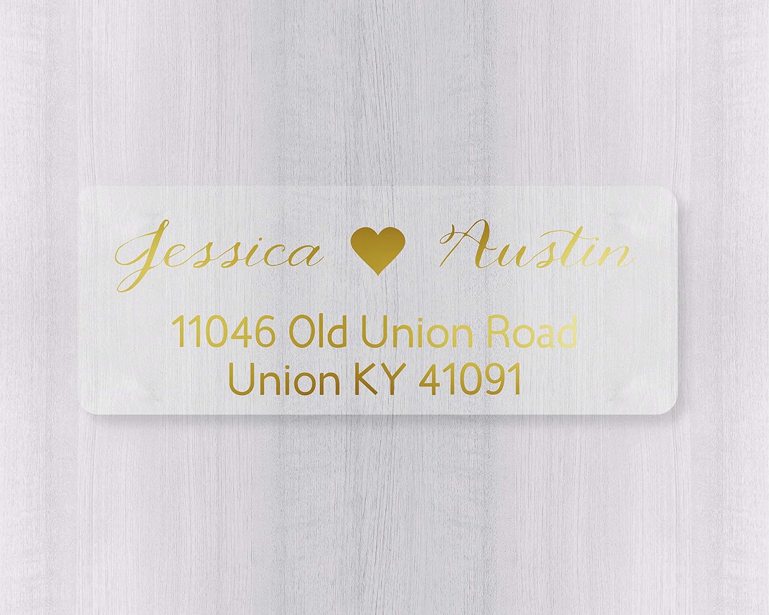 Amazon.com: 60ct - Gold or Color Foil Wedding Invitation Return Address ...
