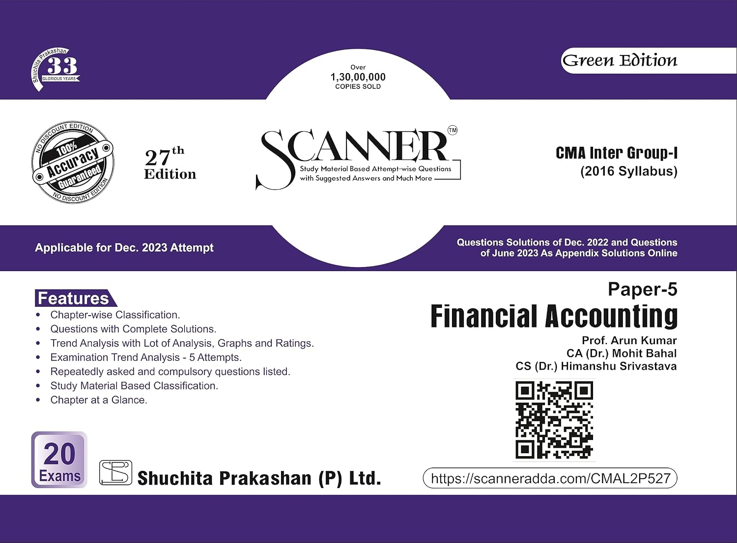 Buy Scanner for Financial Accounting (Paper 5 | Group |) – Containing ...