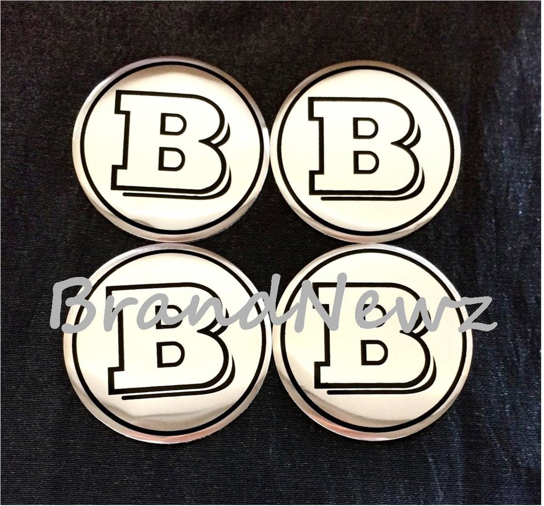 Buy COMBINED BRAND NAME BB EMBLEM WHEEL CENTER CAP STICKER LOGO BADGE ...