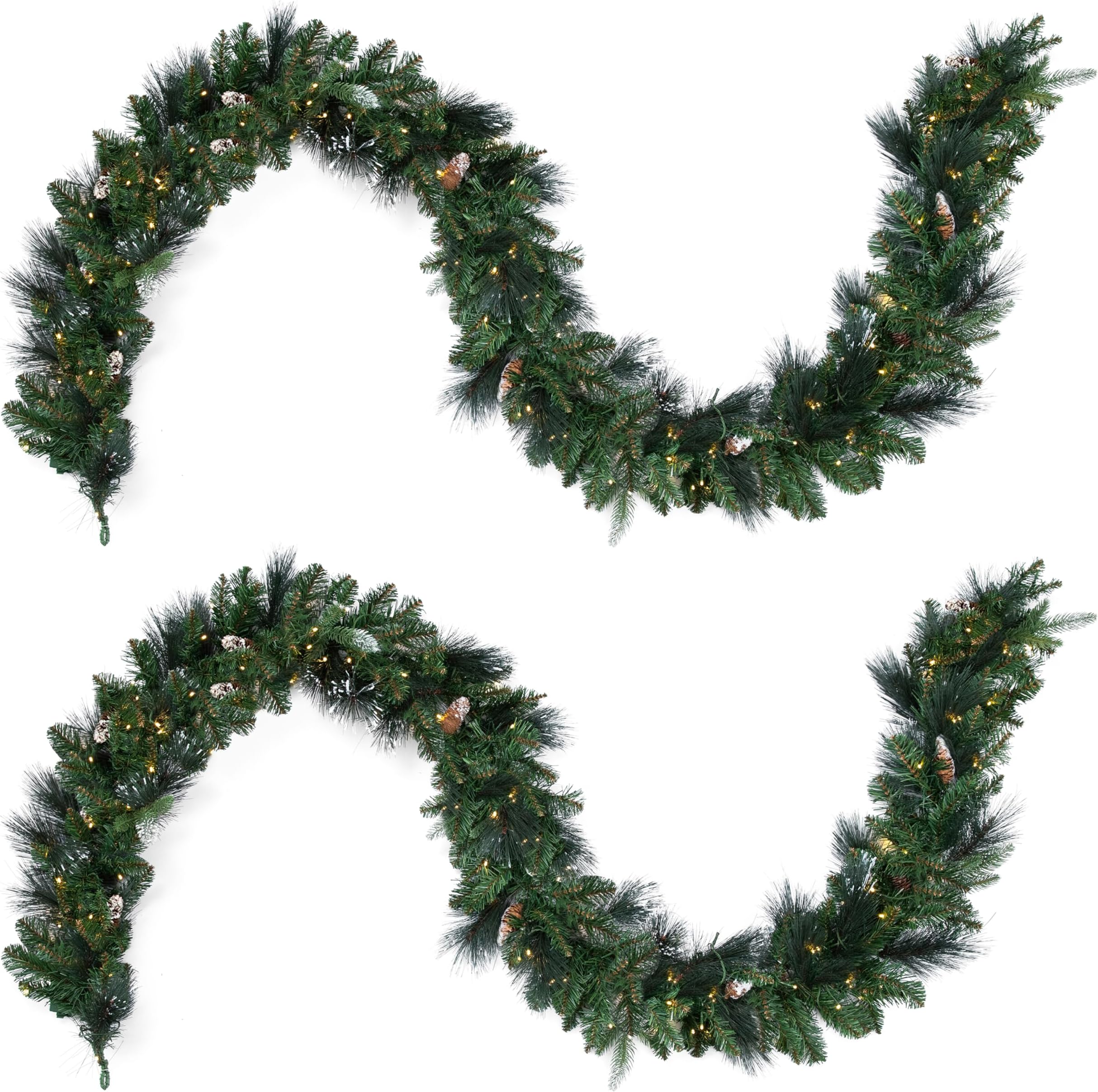 Amazon.com: Vickerman 9' x 12" Cheyenne Artificial Christmas Garland ...