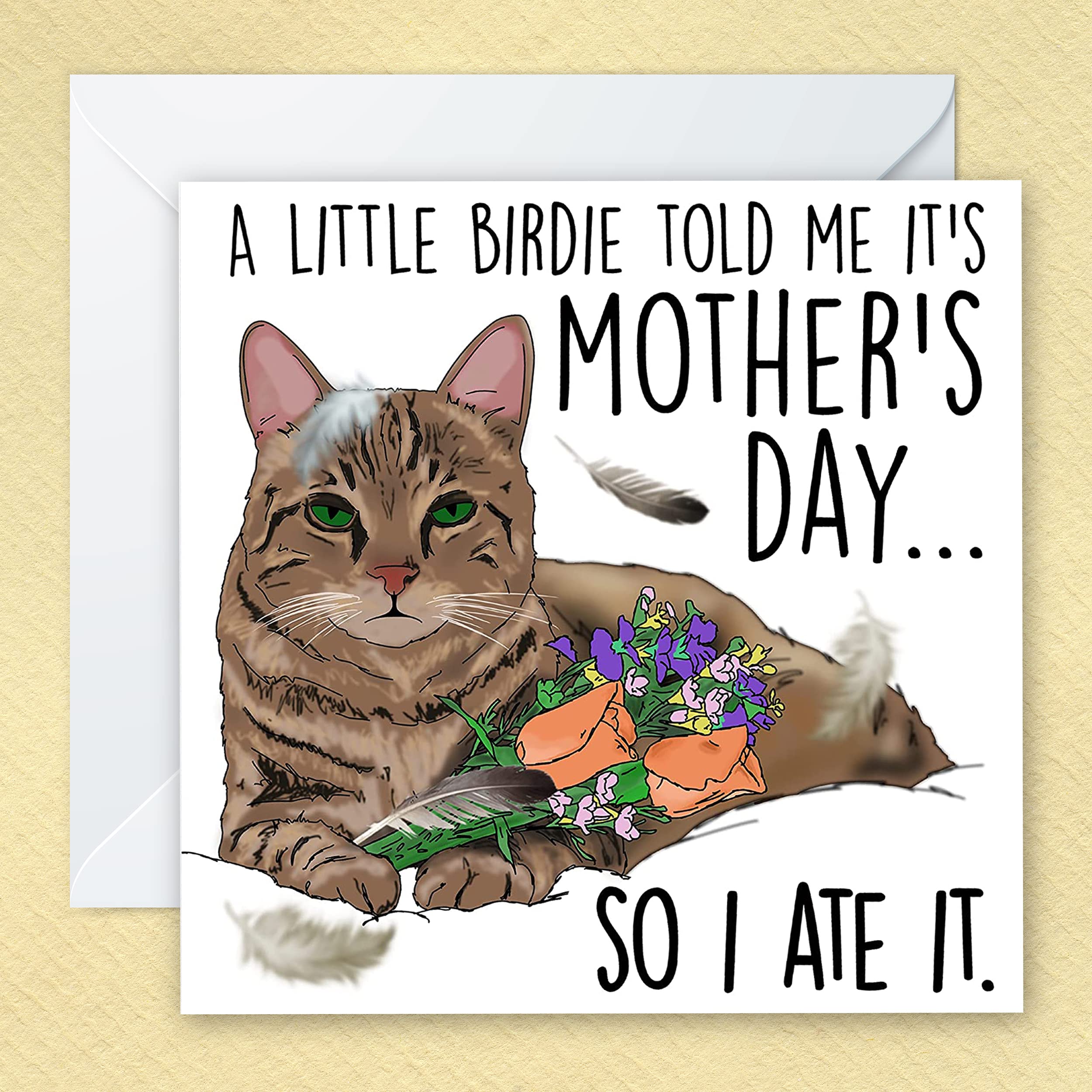 Funny Mothers Day Cards Cats Funny Cat Lover Mothers Day Card For Her