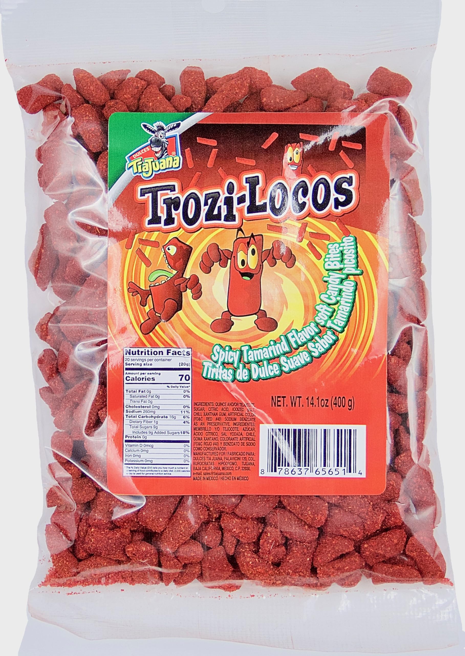 Amazon.com: Trozi-Locos - Spicy Tamarind Flavor Soft Candy Bites ...