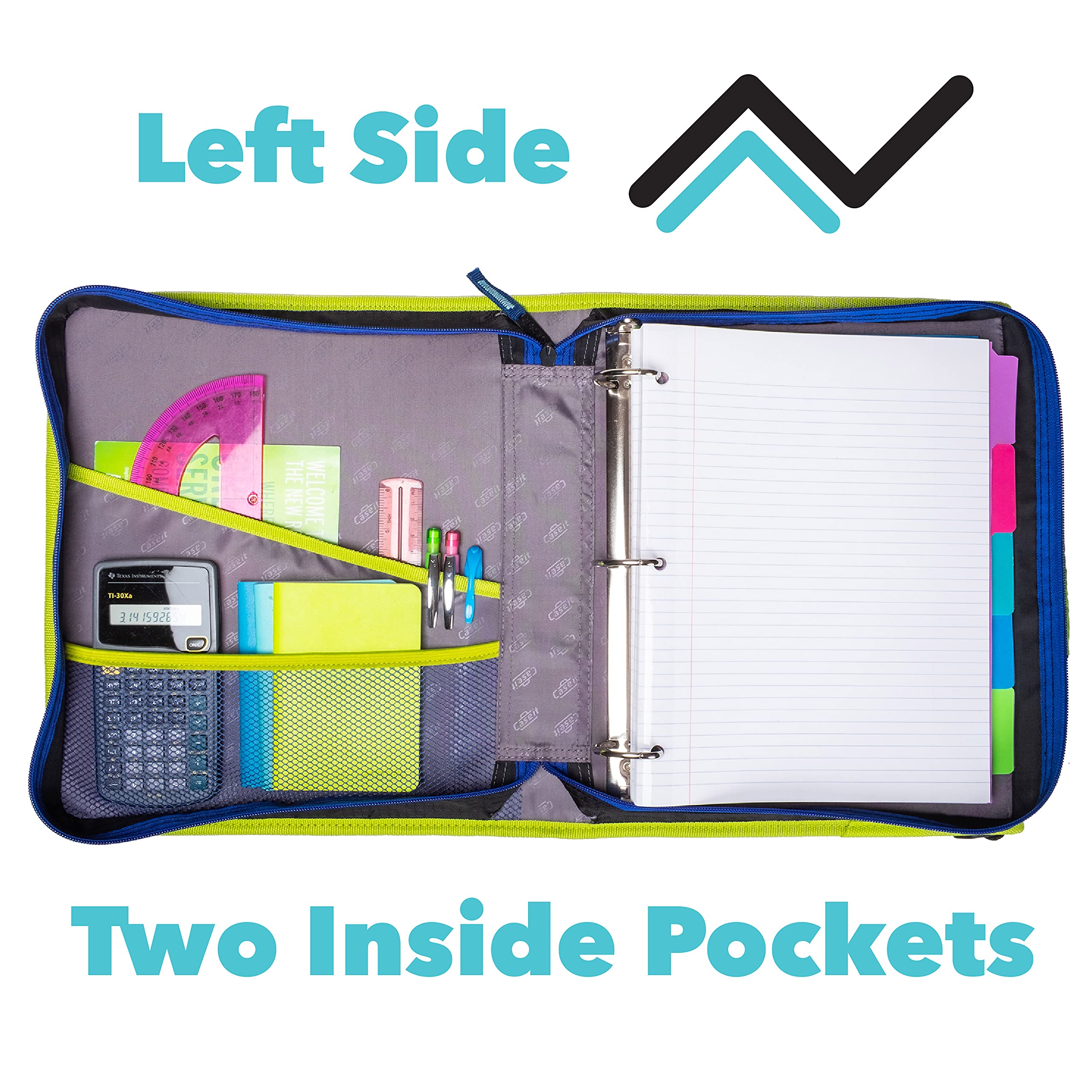 Snapklik.com : Case-it The Z Shape Zipper Binder - Two Binders In One ...
